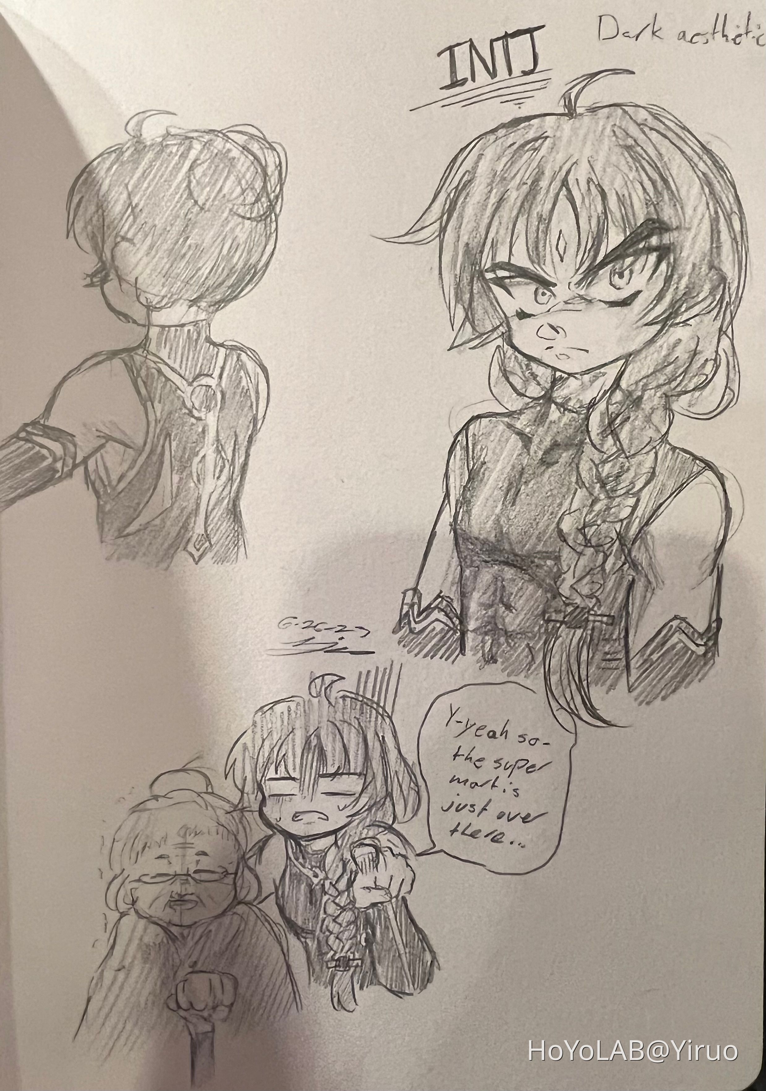INTJ sketch Genshin Impact | HoYoLAB