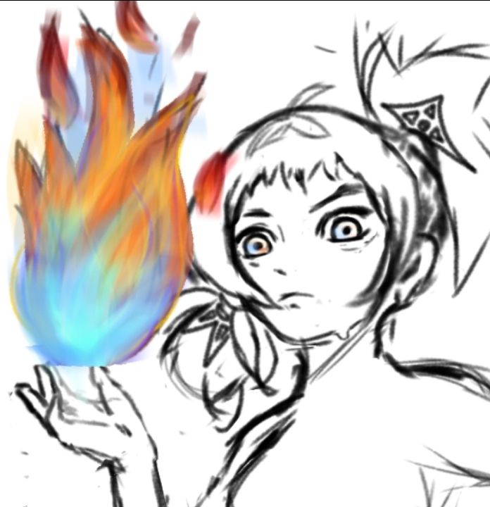 Hi guys First post. Btw l want to share my OC in process, Her name is ...