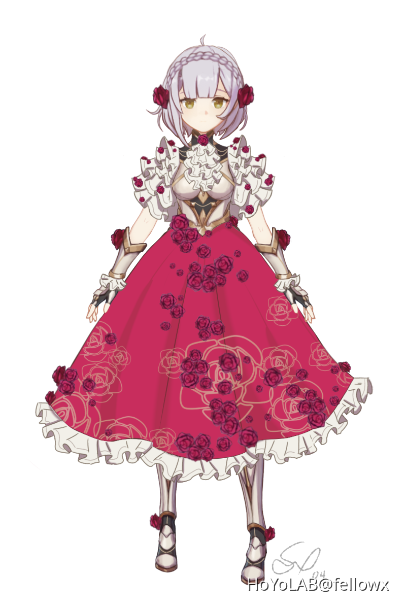 Turning my Noelle drawing into her model!🌹 Genshin Impact | HoYoLAB