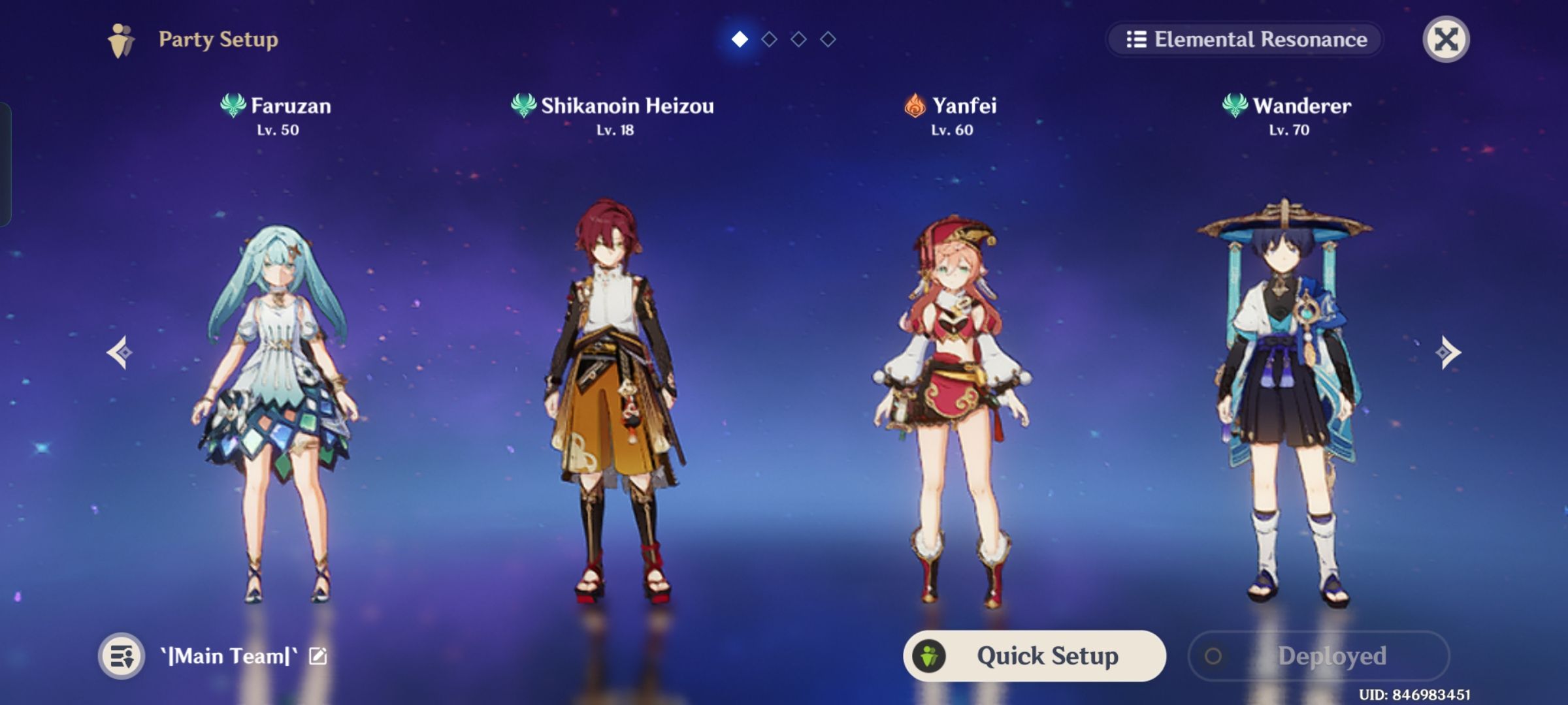 3 Anemo 1 pyro lawyer Genshin Impact | HoYoLAB