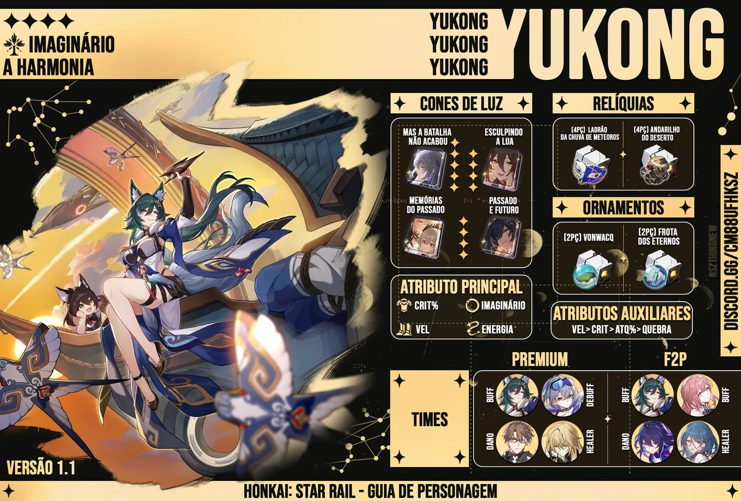 Guia rápido de Honkai: Star Rail - Yukong [Star Rail 1.1] Honkai: Star ...