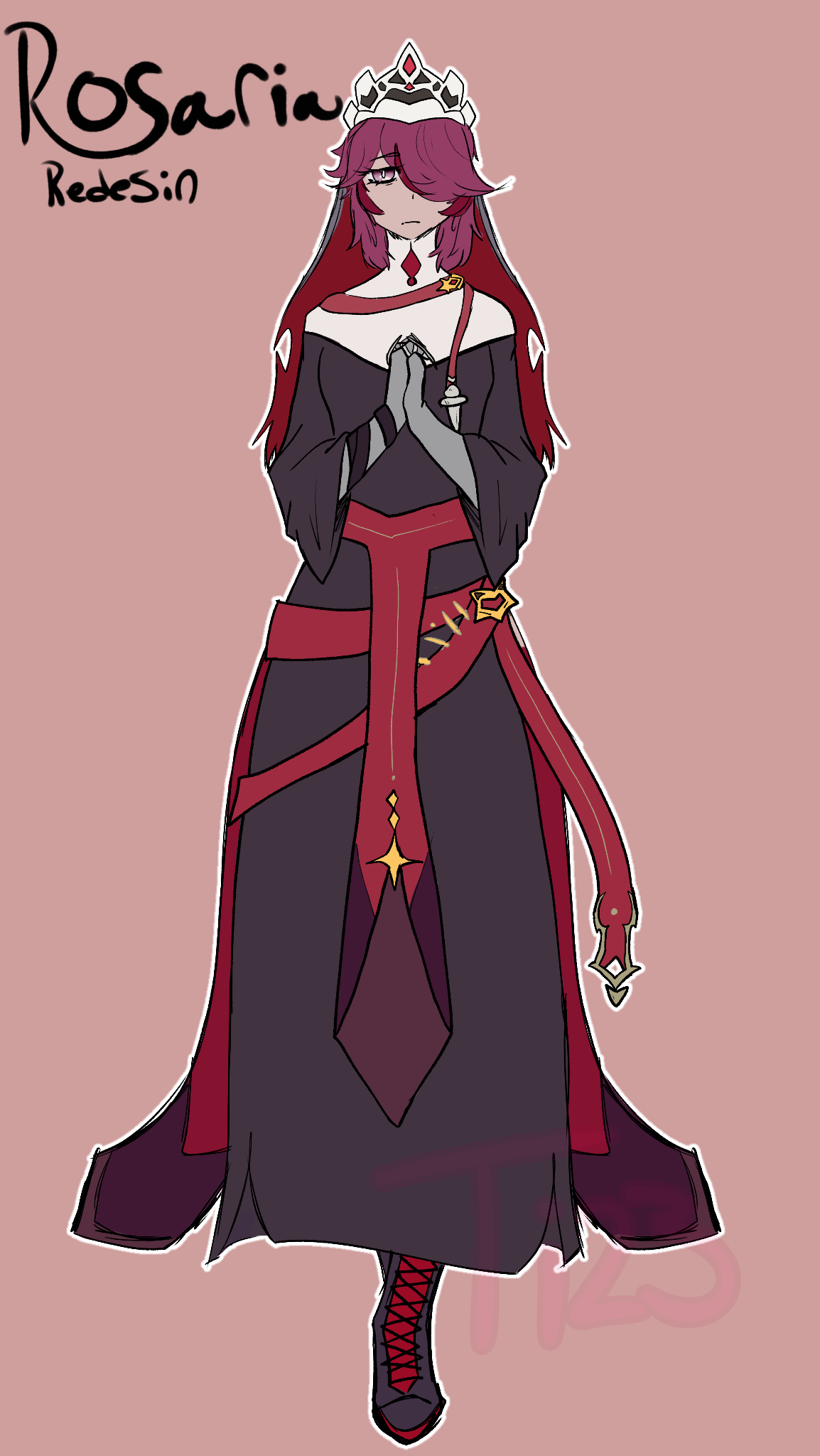 Rosaria redesign(it was ages ago) Genshin Impact | HoYoLAB