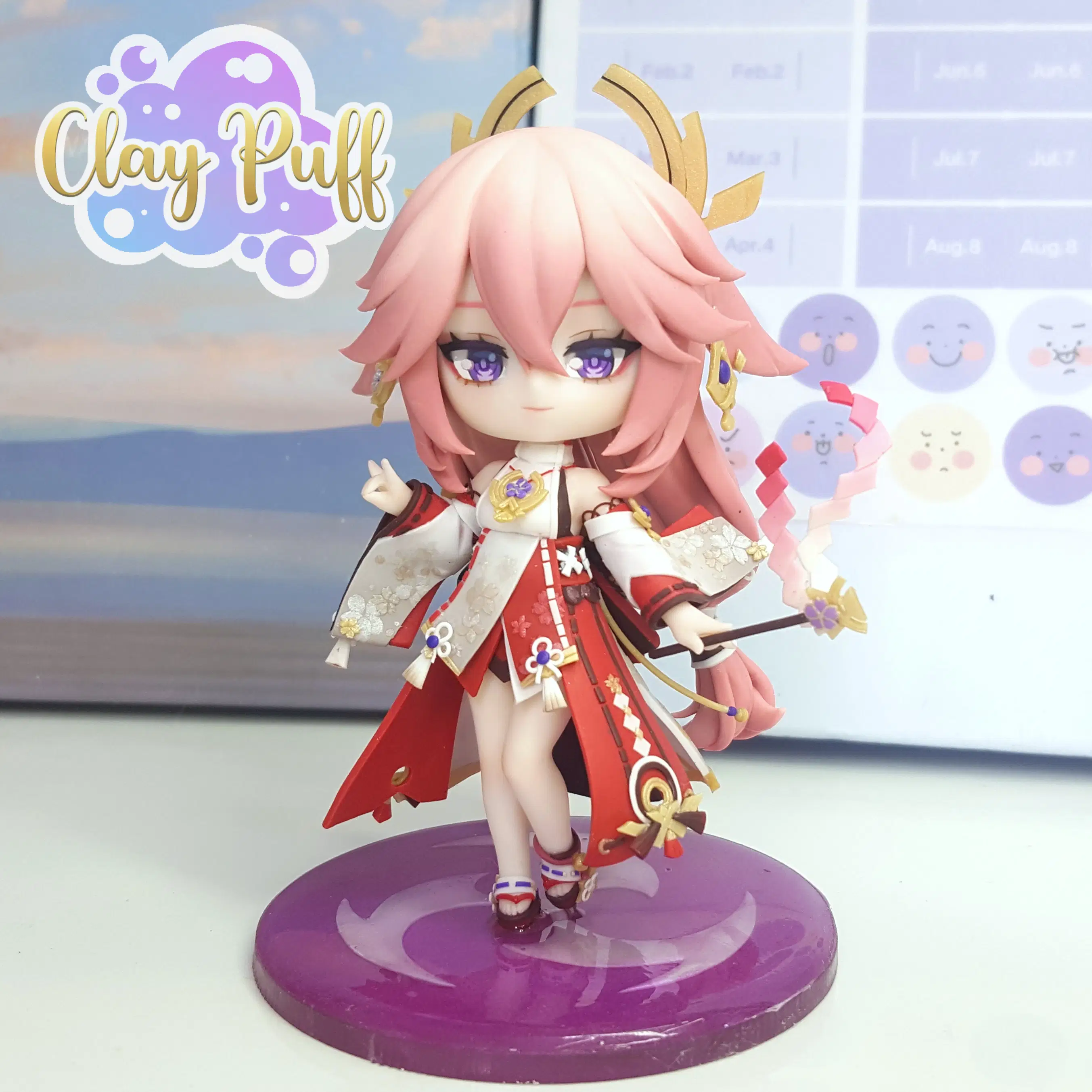 Chibi Yae Miko Figure Clay Genshin Impact | HoYoLAB