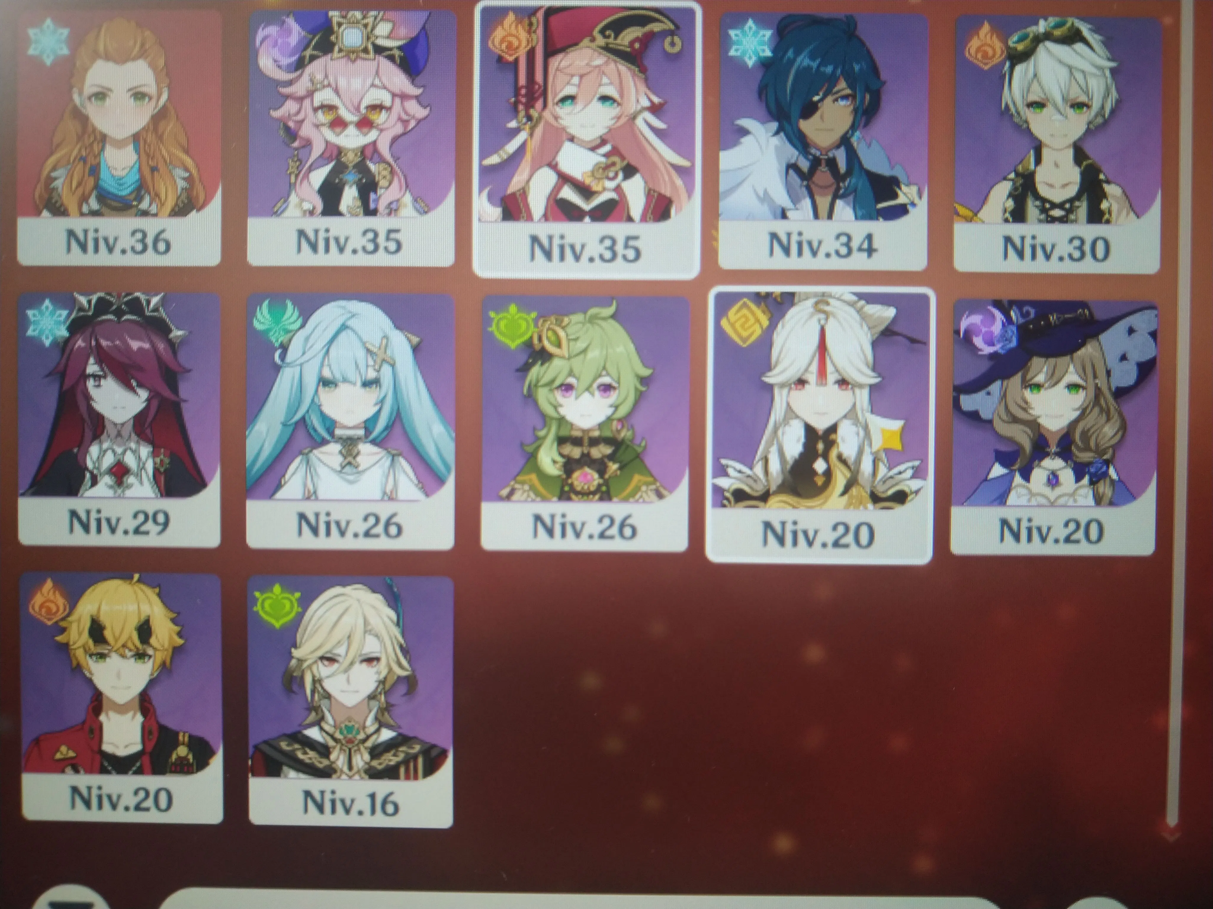 Mes perso Genshin Genshin Impact | HoYoLAB