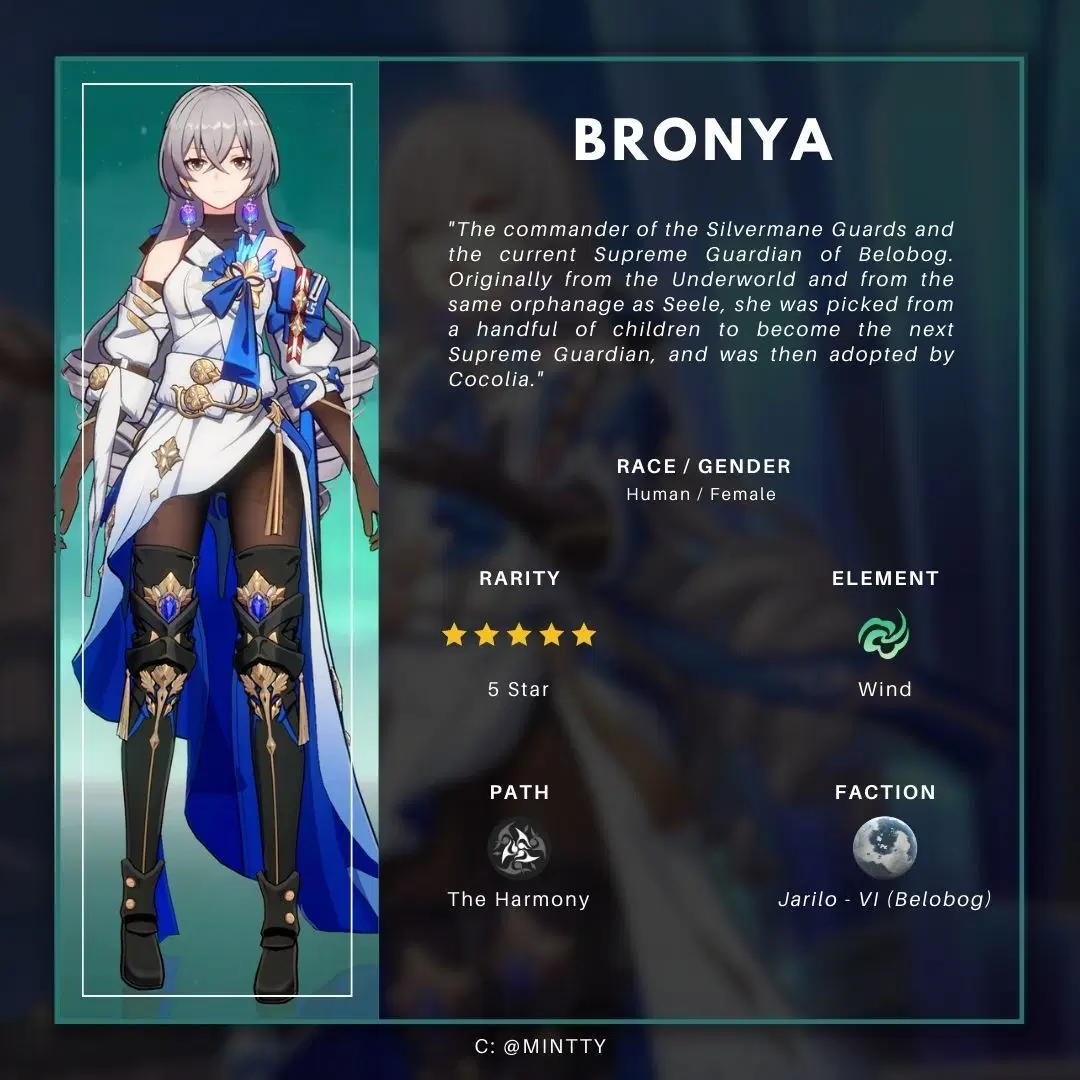 BRONYA - CHARACTER BUILD GUIDE (V1.1) [HONKAI: STAR RAIL] Honkai: Star Rail | HoYoLAB