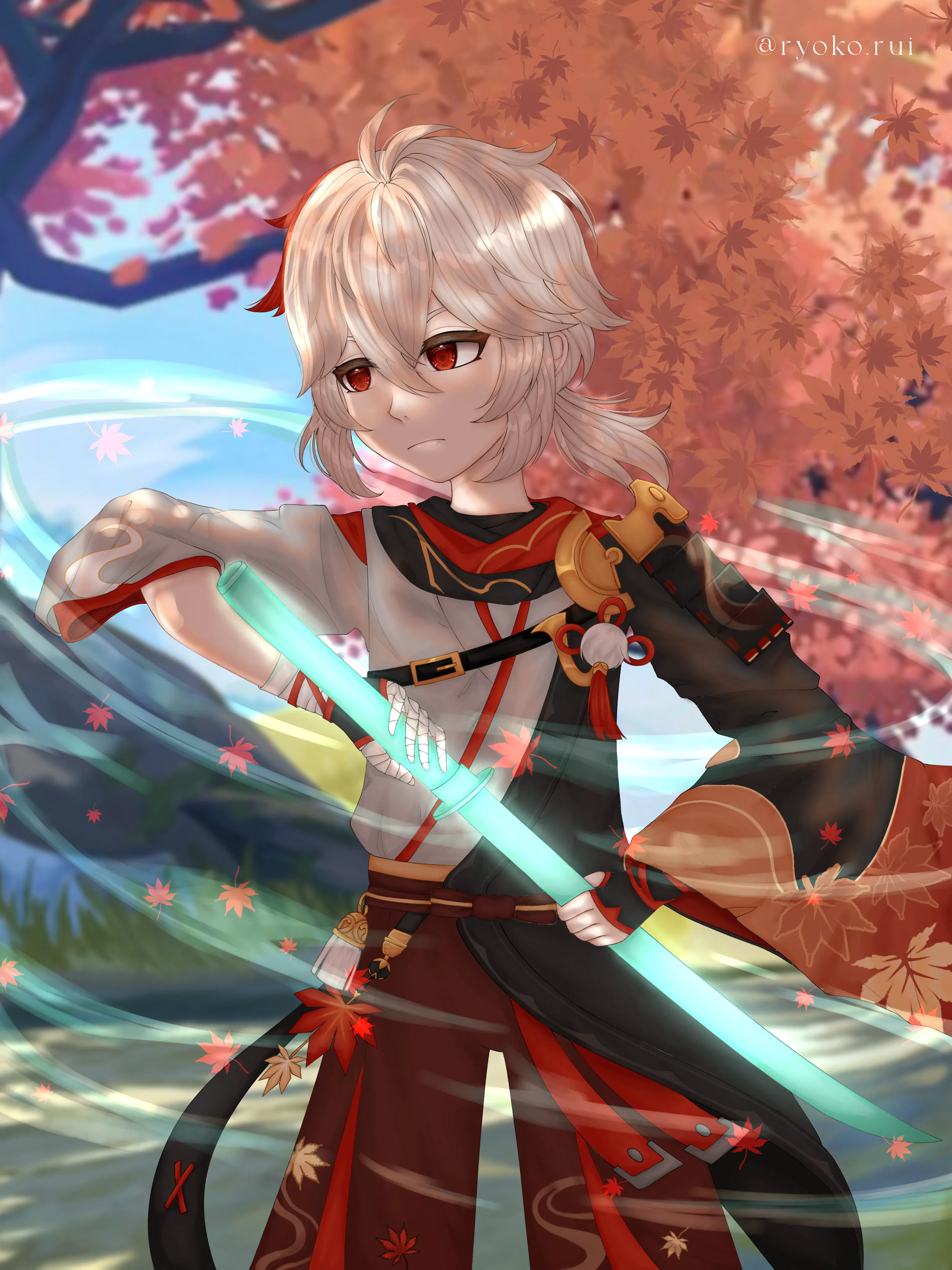 Kaedehara Kazuha Fanart Genshin Impact | HoYoLAB