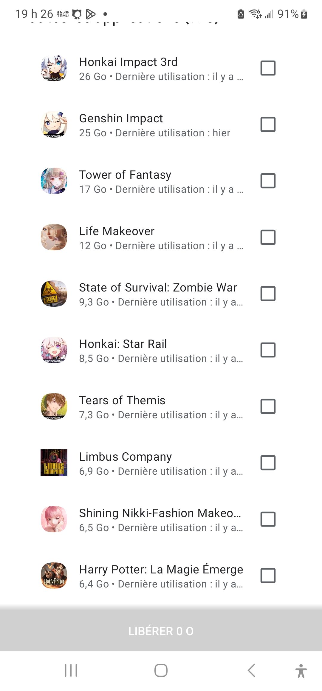 Voici ma liste de jeux quels sont vos jeux ? | HoYoLAB