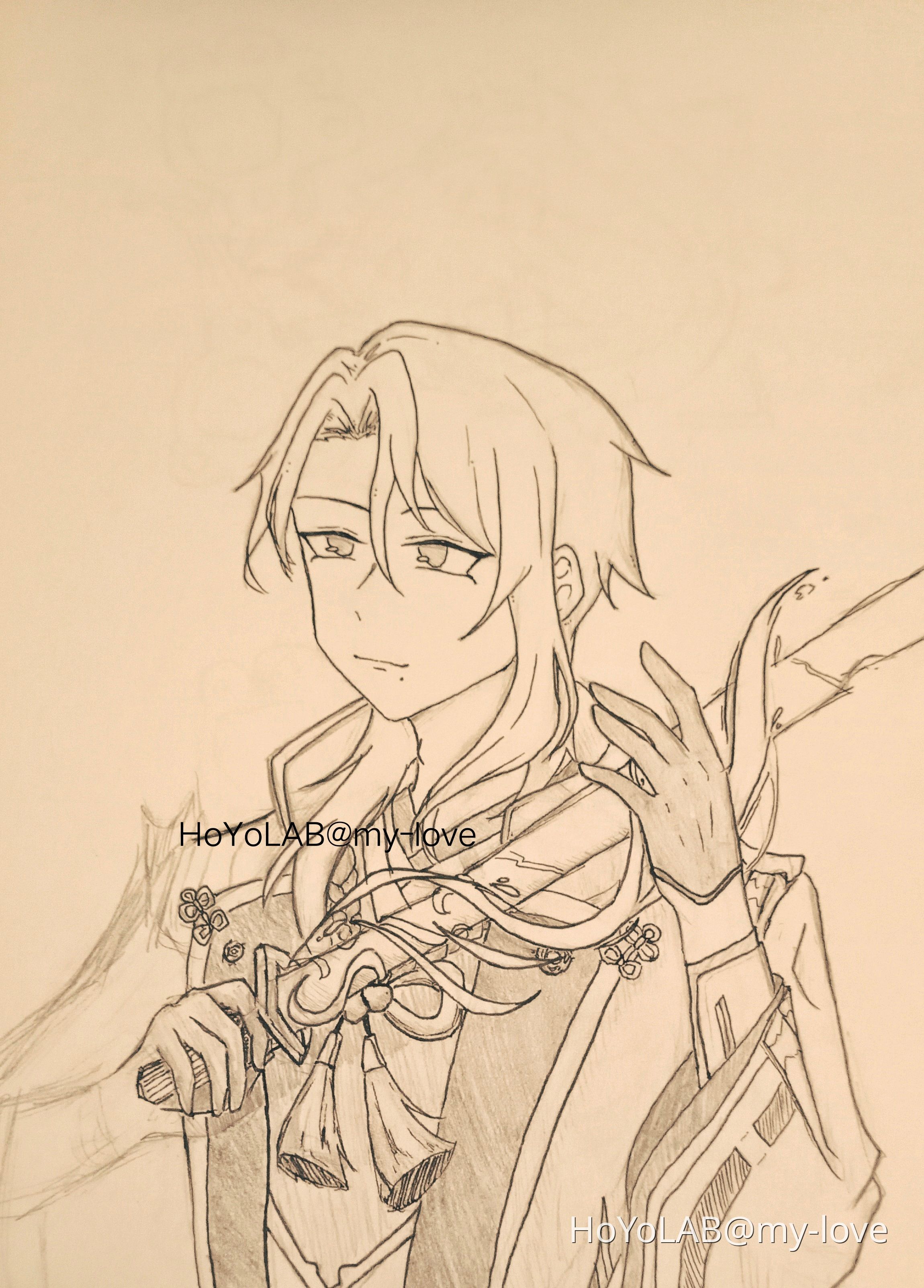 Ayato Fanart Genshin Impact | HoYoLAB