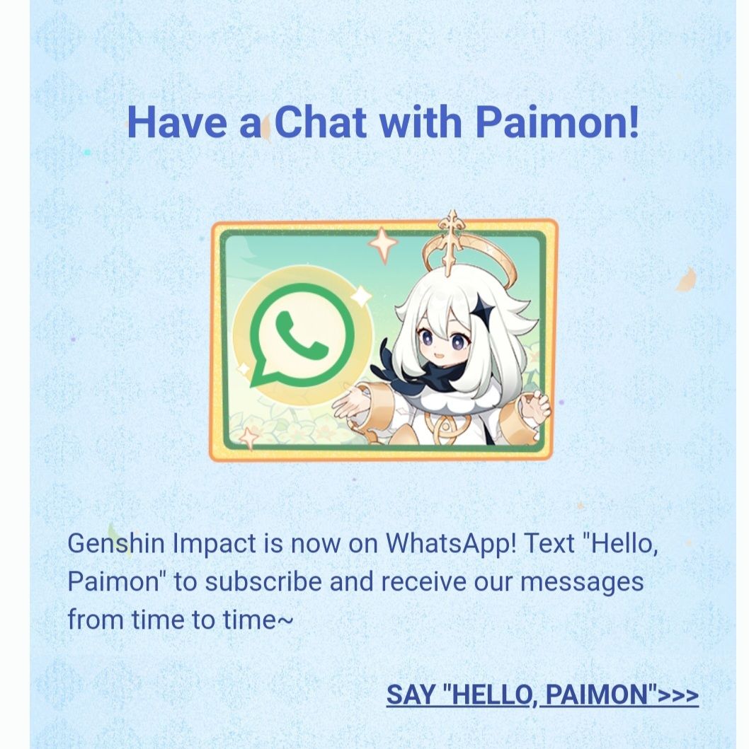 What! Paimon got Whats App now!? Genshin Impact | HoYoLAB