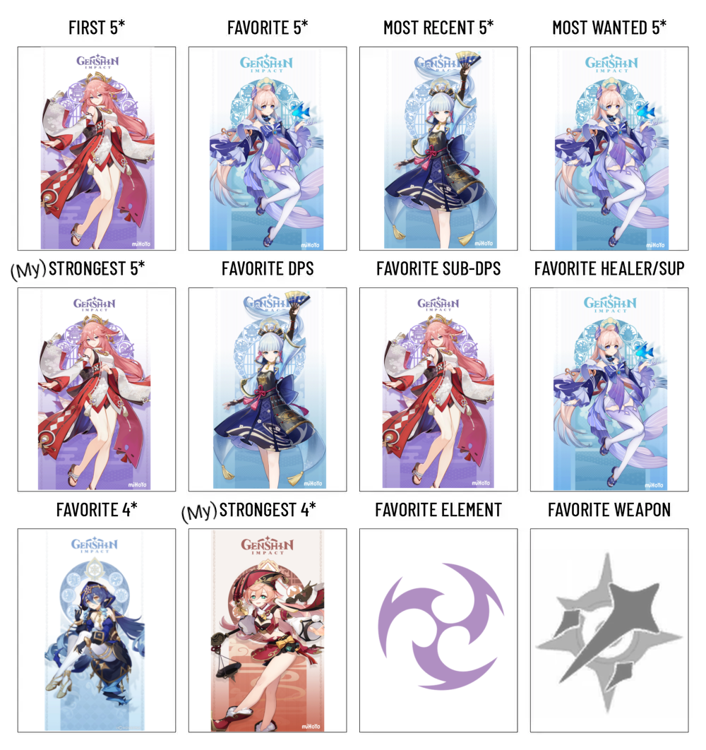 I might have an obsession with inazuma characters... Genshin Impact ...