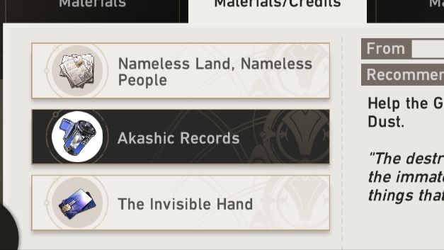 Lore: Akashic Records, and why is that the icon for aether? Honkai ...