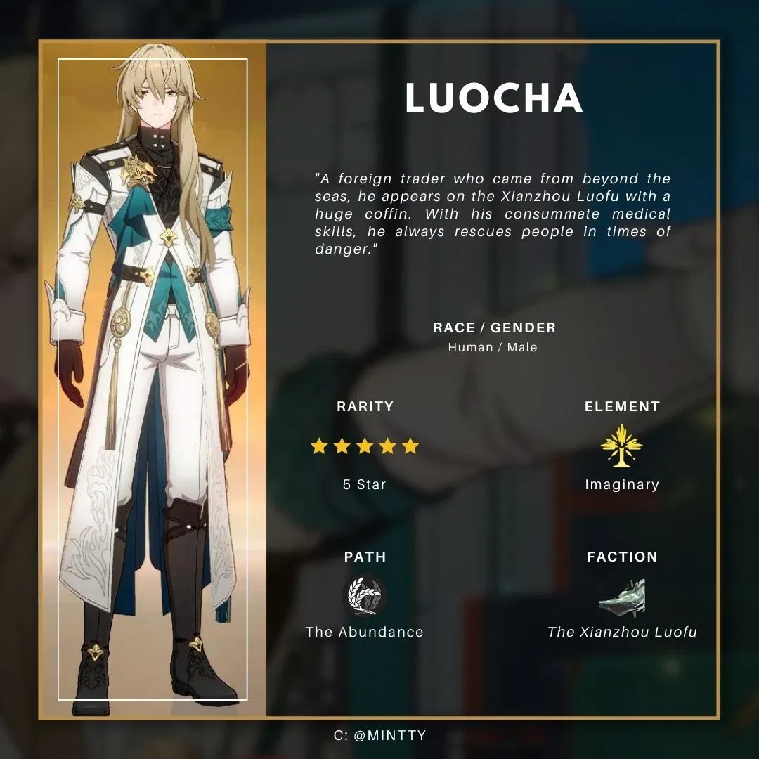 LUOCHA - CHARACTER BUILD GUIDE (V1.1) [HONKAI: STAR RAIL] Honkai: Star ...