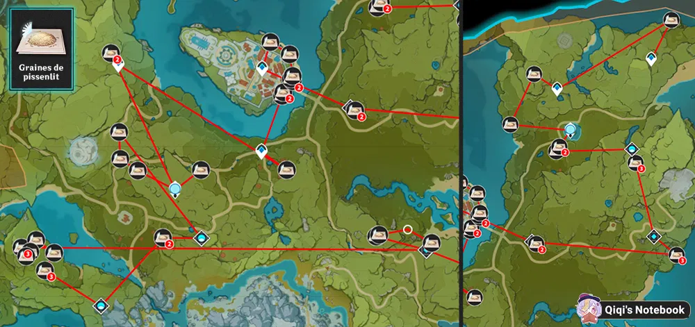 Eula ― Farm des matériaux d'élévation et d'aptitudes Genshin Impact ...