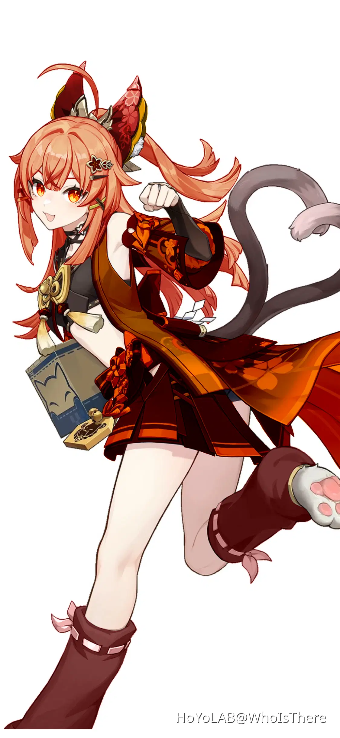 as purrr request, here’s kirara if she was pyro ;-; Genshin Impact ...