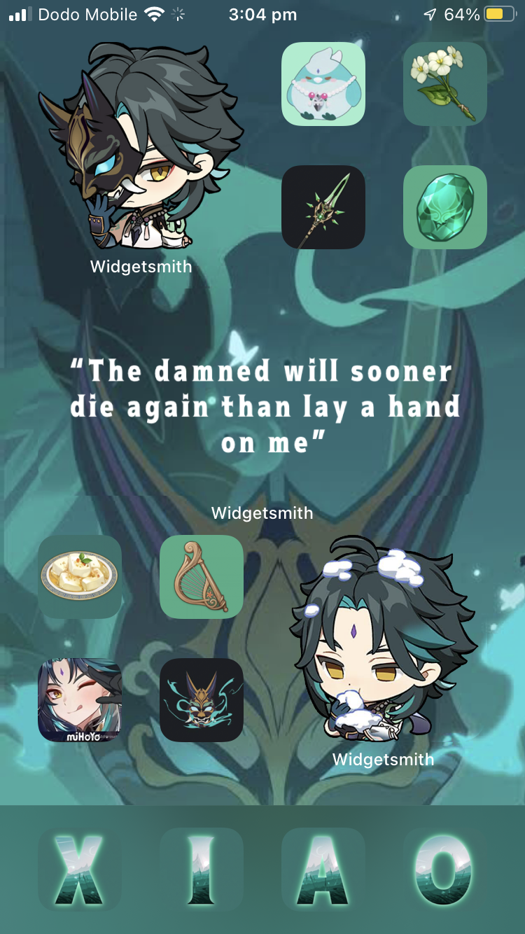 I have updated my home screen for Xiao Genshin Impact | HoYoLAB