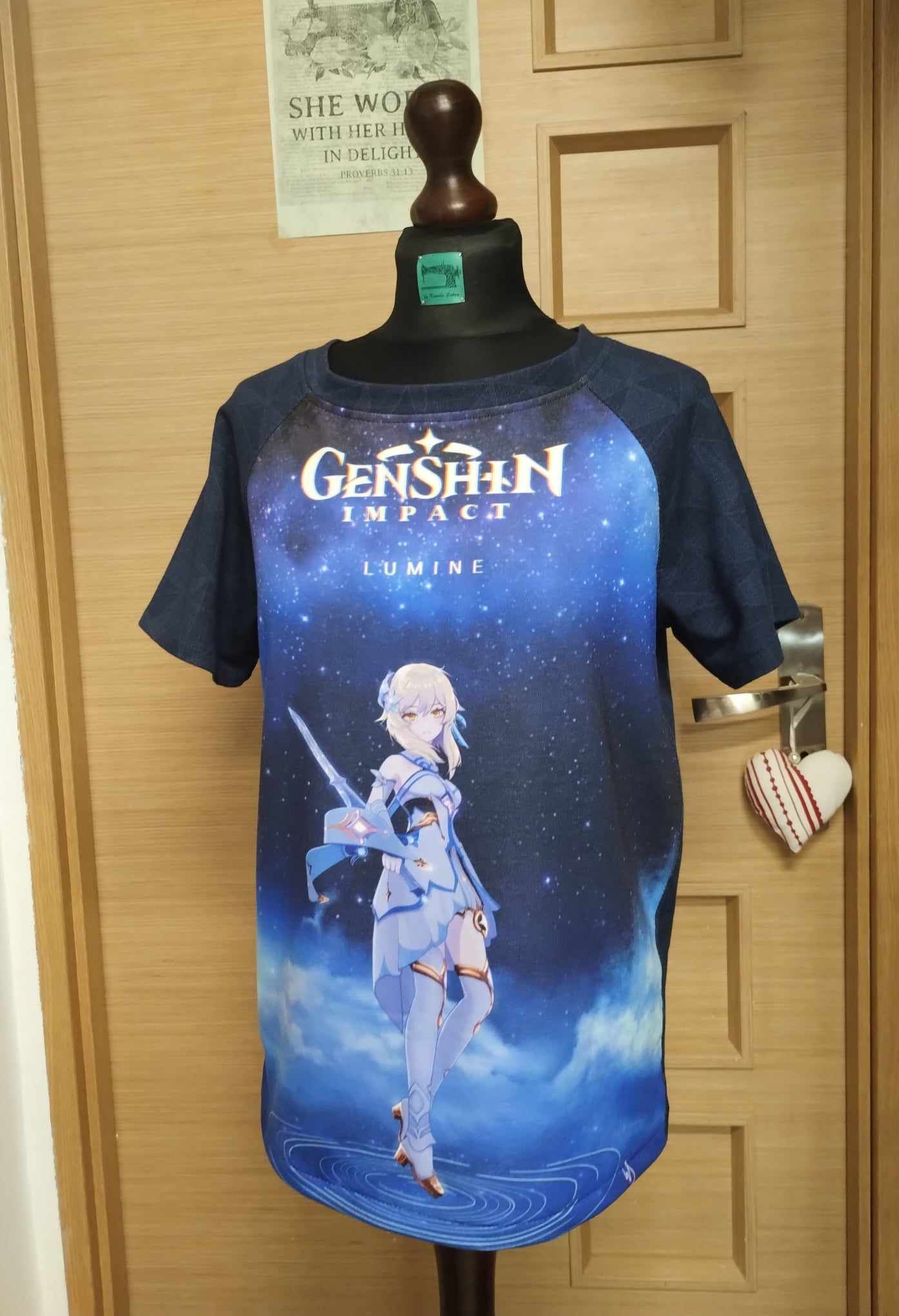 My mom printed my fanart and made me a shirt 💙 Genshin Impact | HoYoLAB