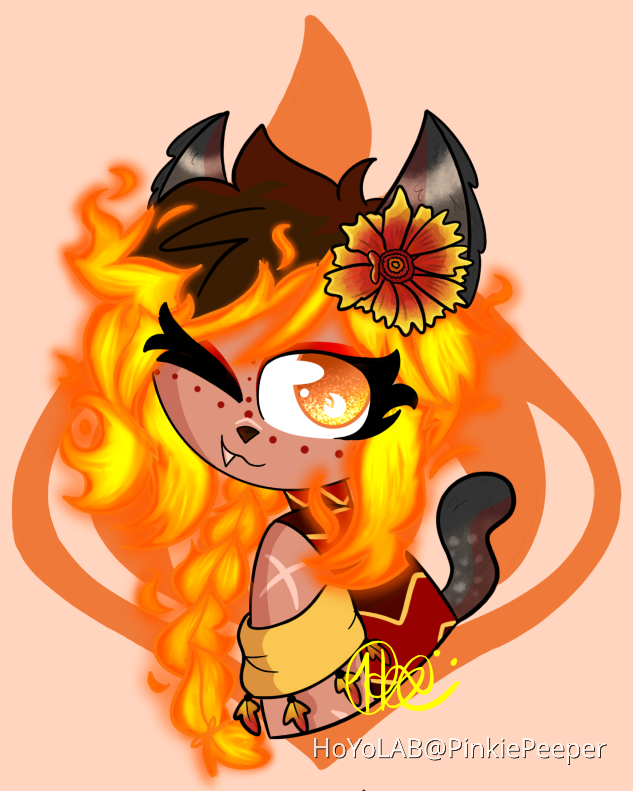 Day 6 of drawing a friends OC in Genshin Genshin Impact | HoYoLAB