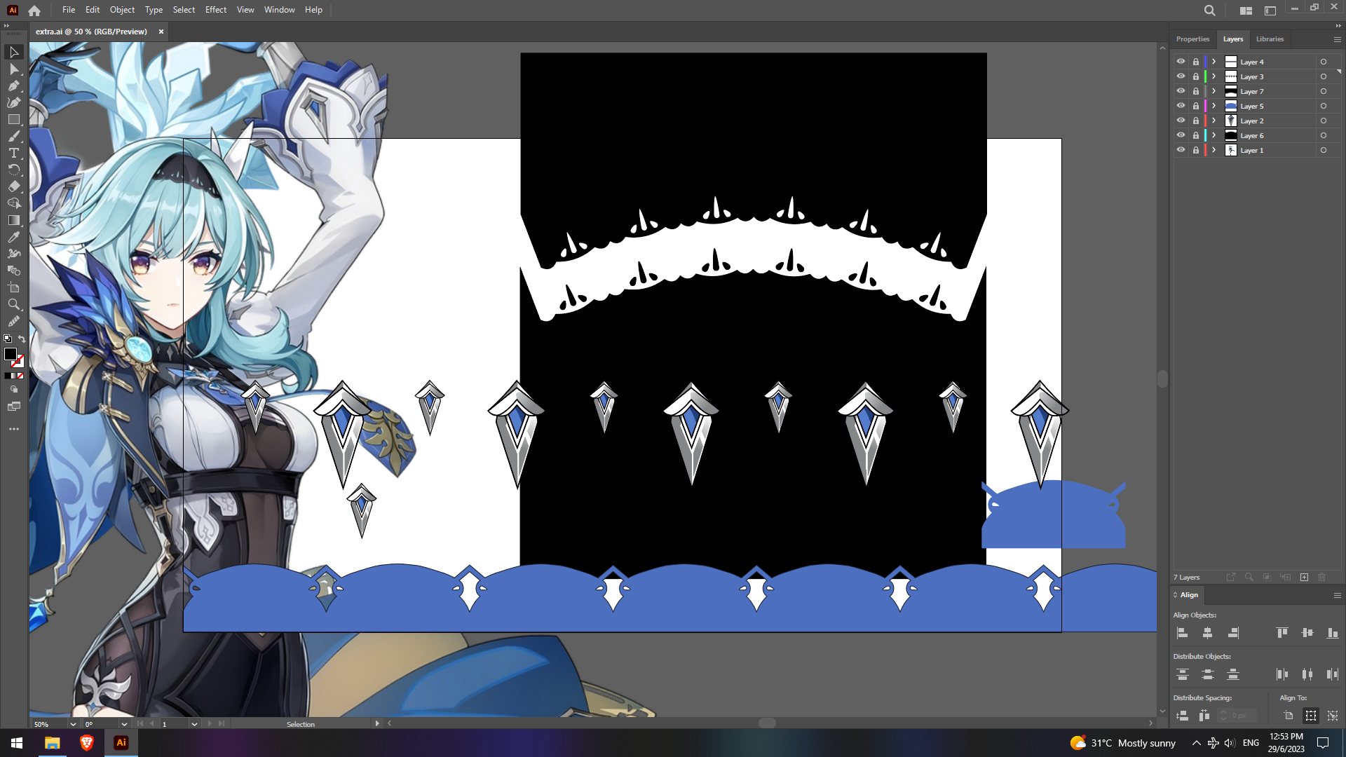 Eula Wallpaper. Still in progress... Genshin Impact | HoYoLAB