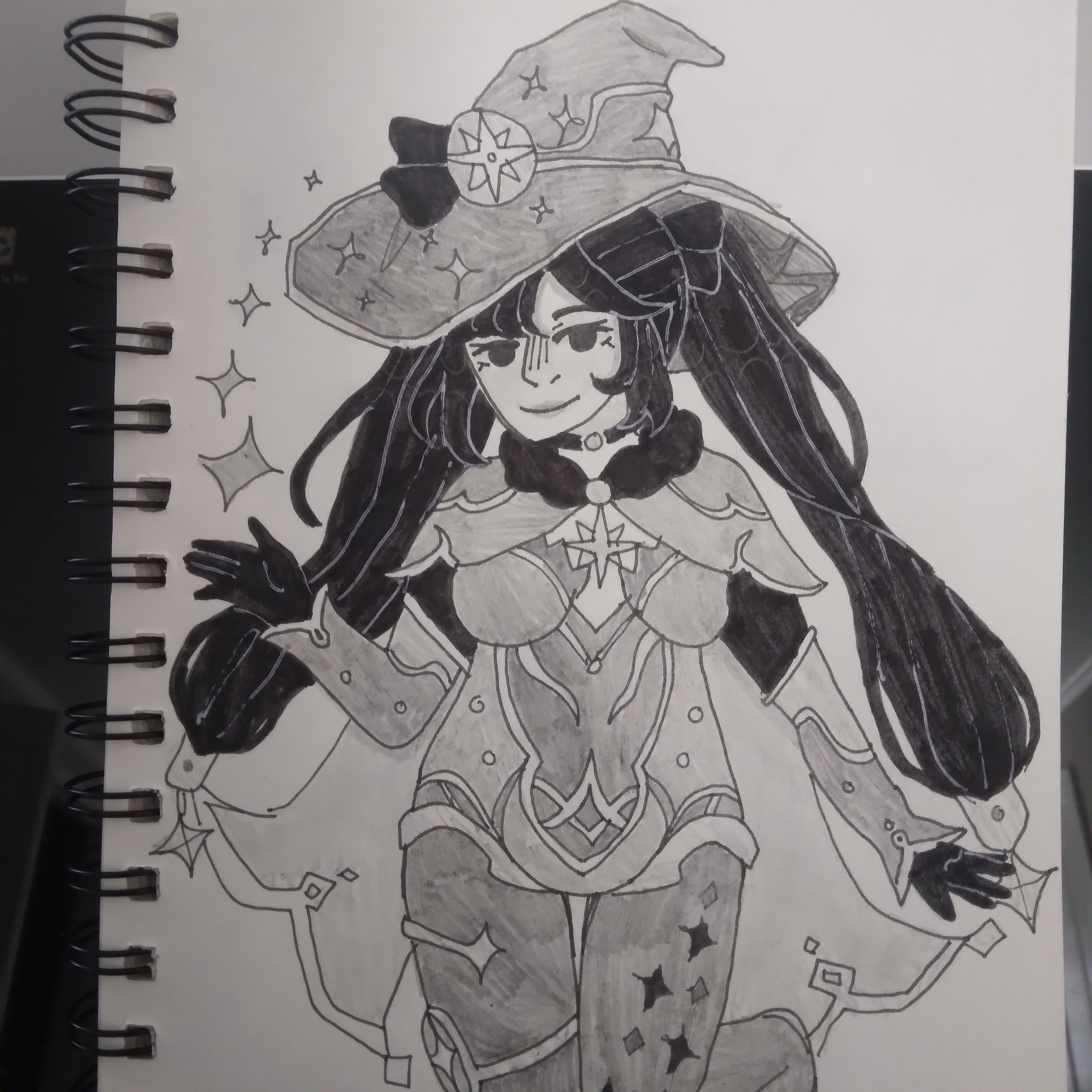 Mona Drawing (Reupload) Genshin Impact | HoYoLAB