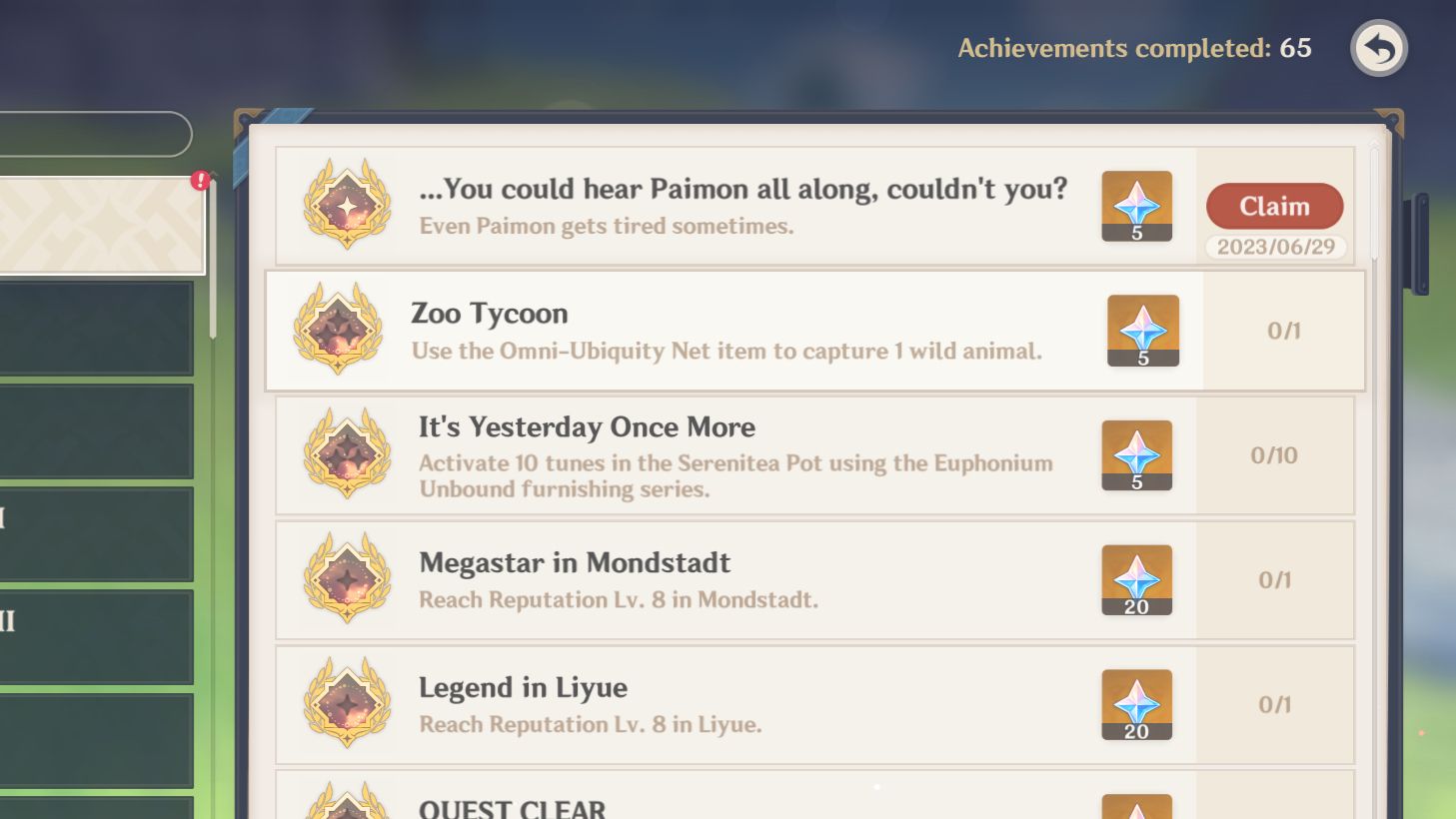 Secret achievement hehe Genshin Impact | HoYoLAB