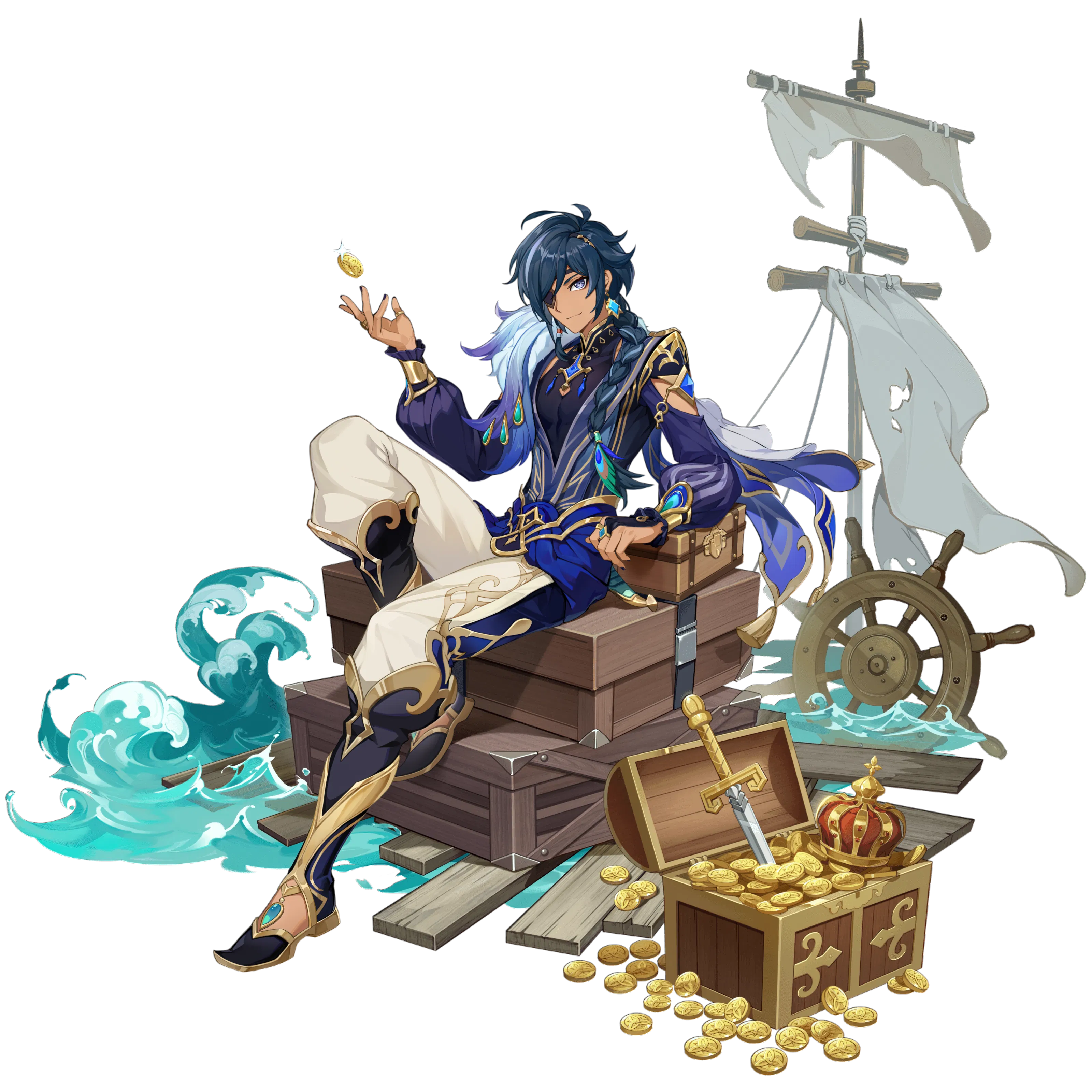 Kaeya Alternate Outfit Splash Art (Reconstruct) Genshin Impact | HoYoLAB