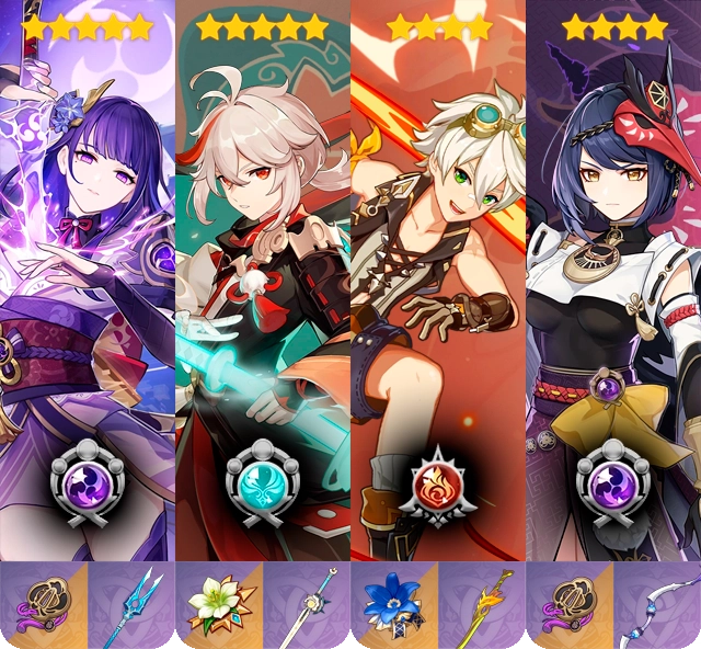 [3.7] Rotation ֎ -Raiden Hypercarry- ֎ Raiden Kazuha Bennet KujouSara ...