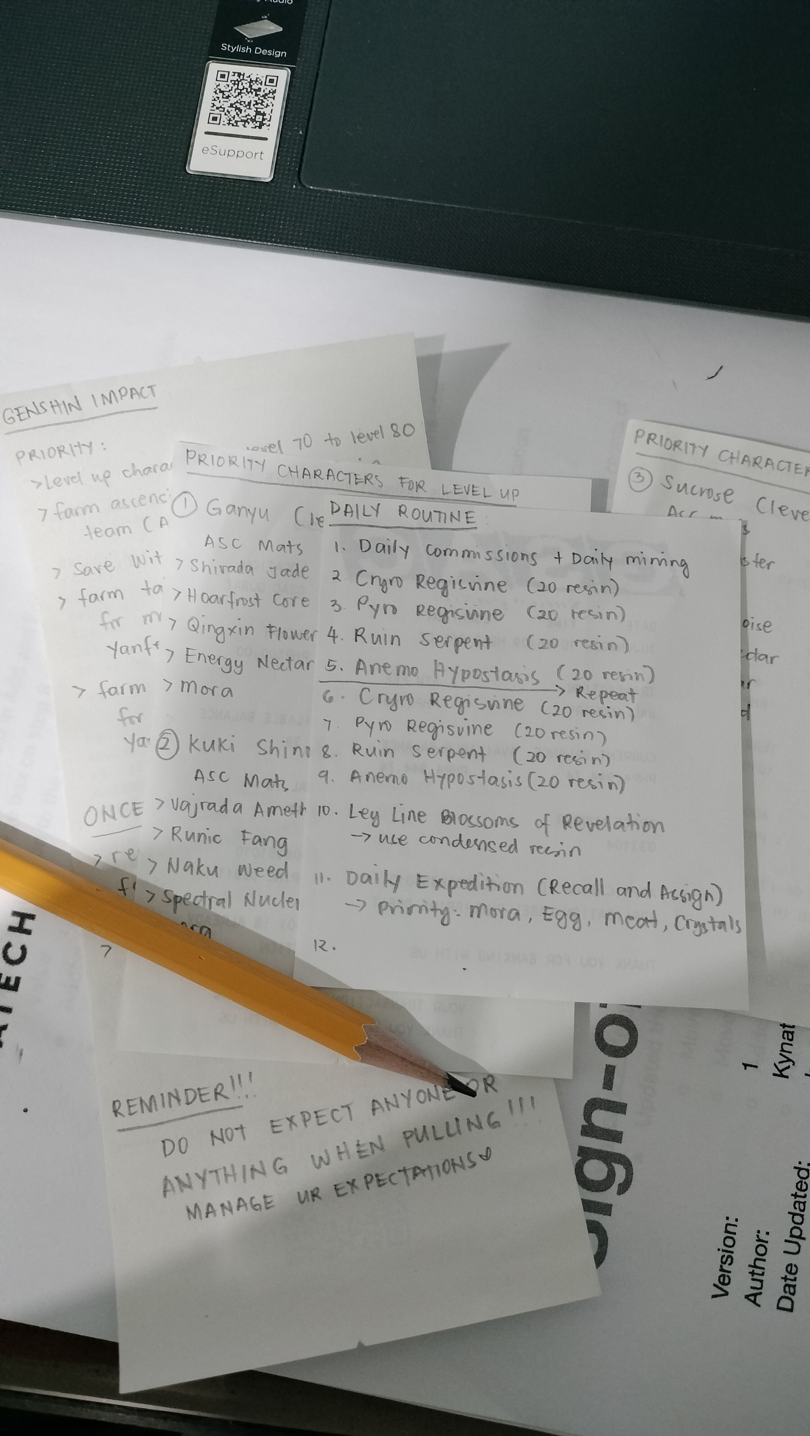 Genshin Impact: Priorities and Daily Routine Genshin Impact | HoYoLAB