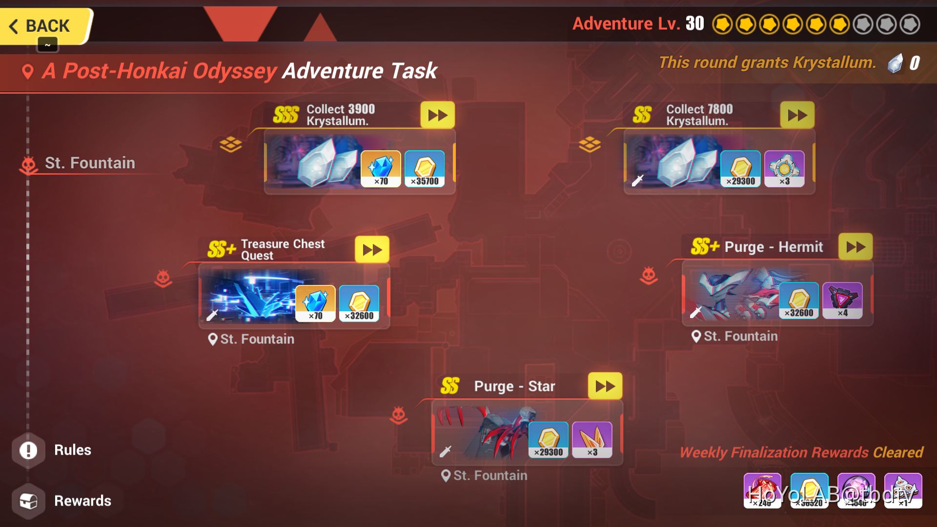 flexing my open world tasks Honkai Impact 3rd | HoYoLAB