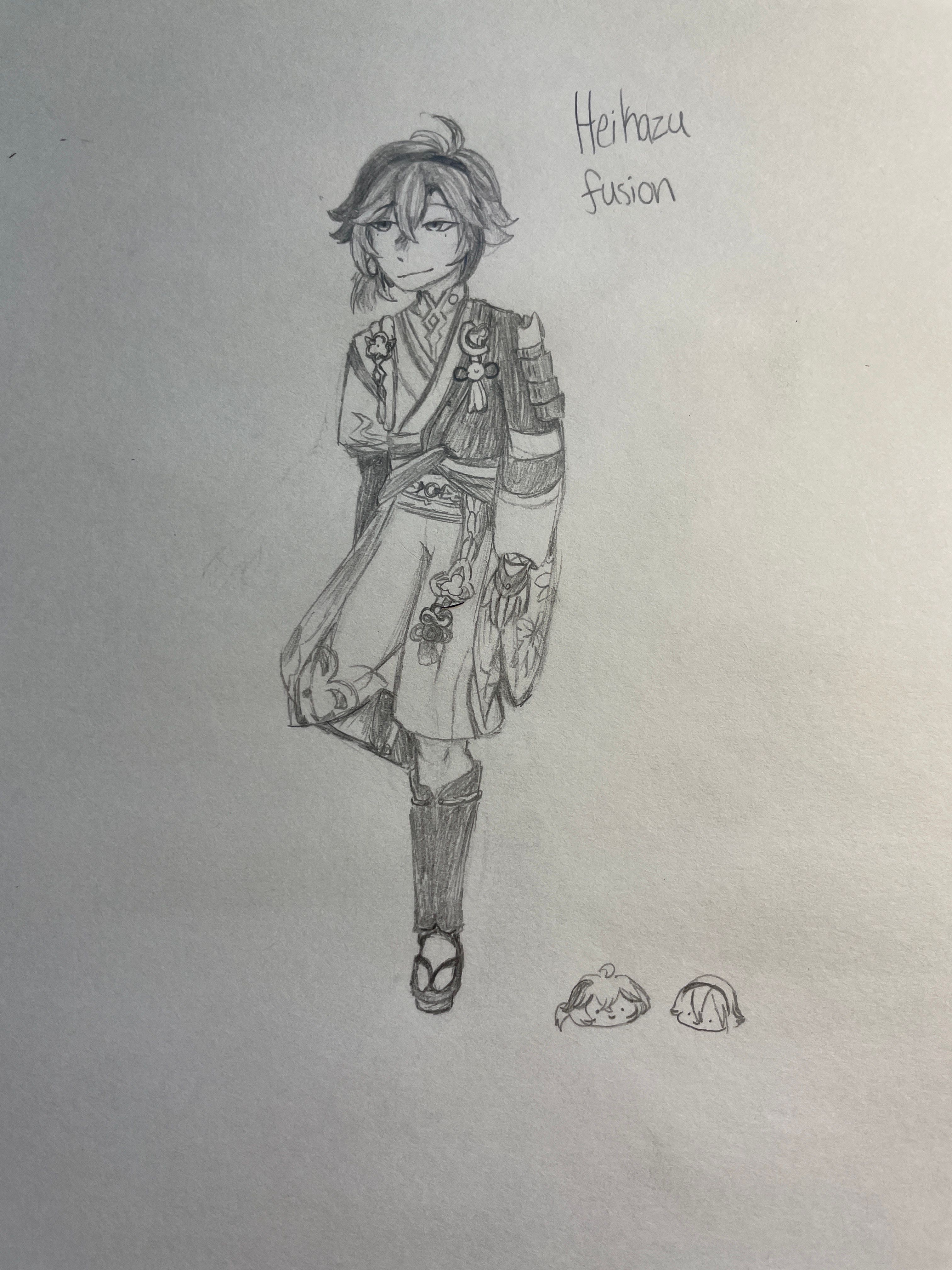 Coming back to the genshin fusion, here’s kazuha and heizou fusion ...