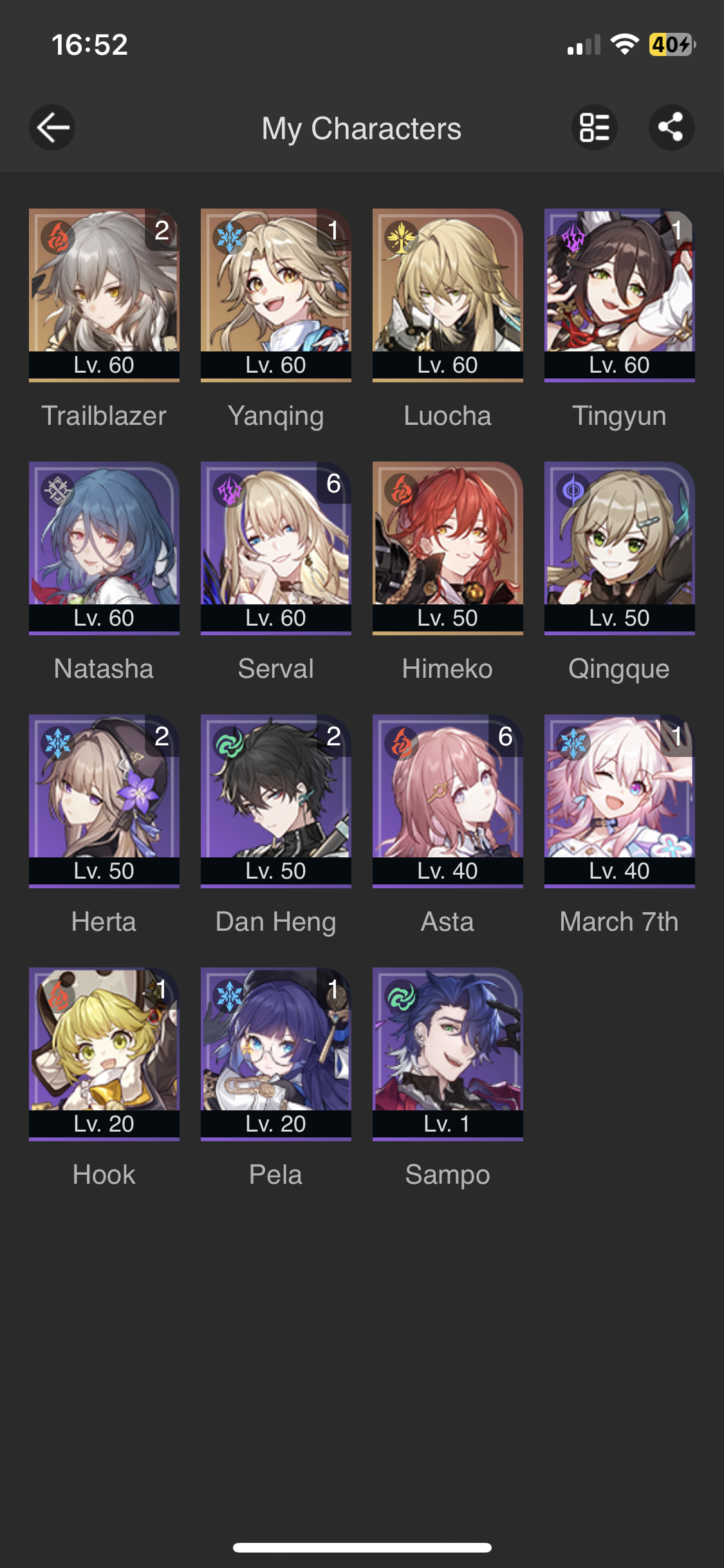 F2P Account so far in HSR Honkai: Star Rail | HoYoLAB