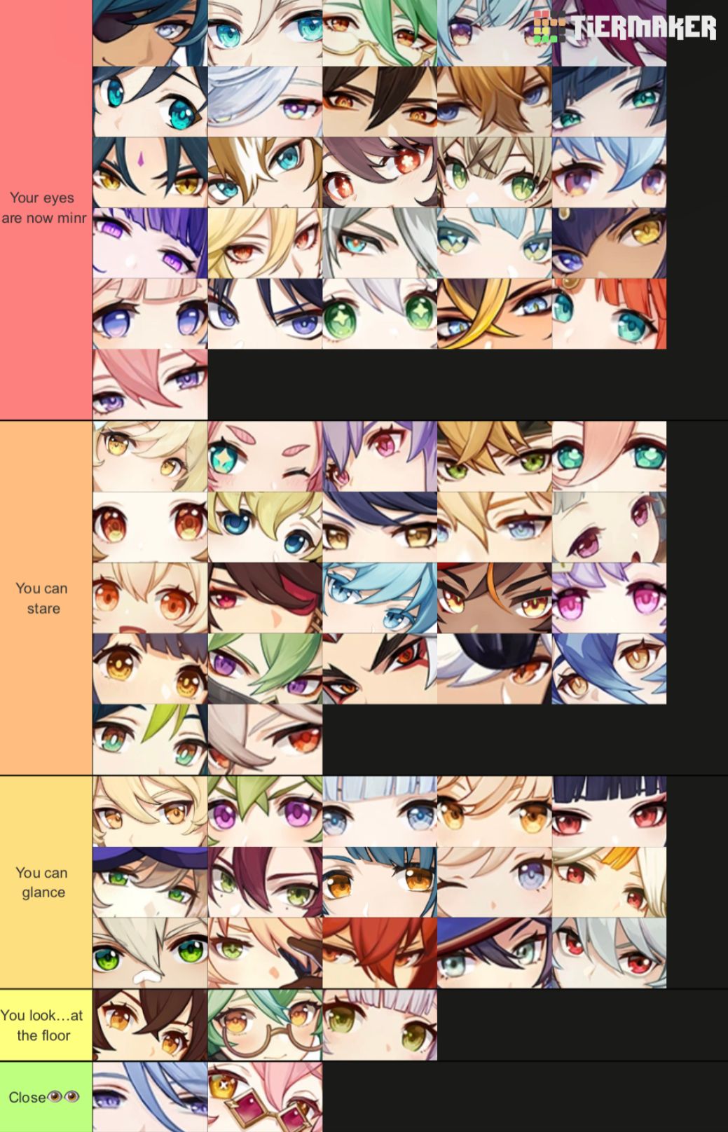 Genshin eyes tierlist cuz burnout exists Genshin Impact | HoYoLAB