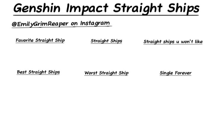 My Straight Ship Template Genshin Impact | HoYoLAB