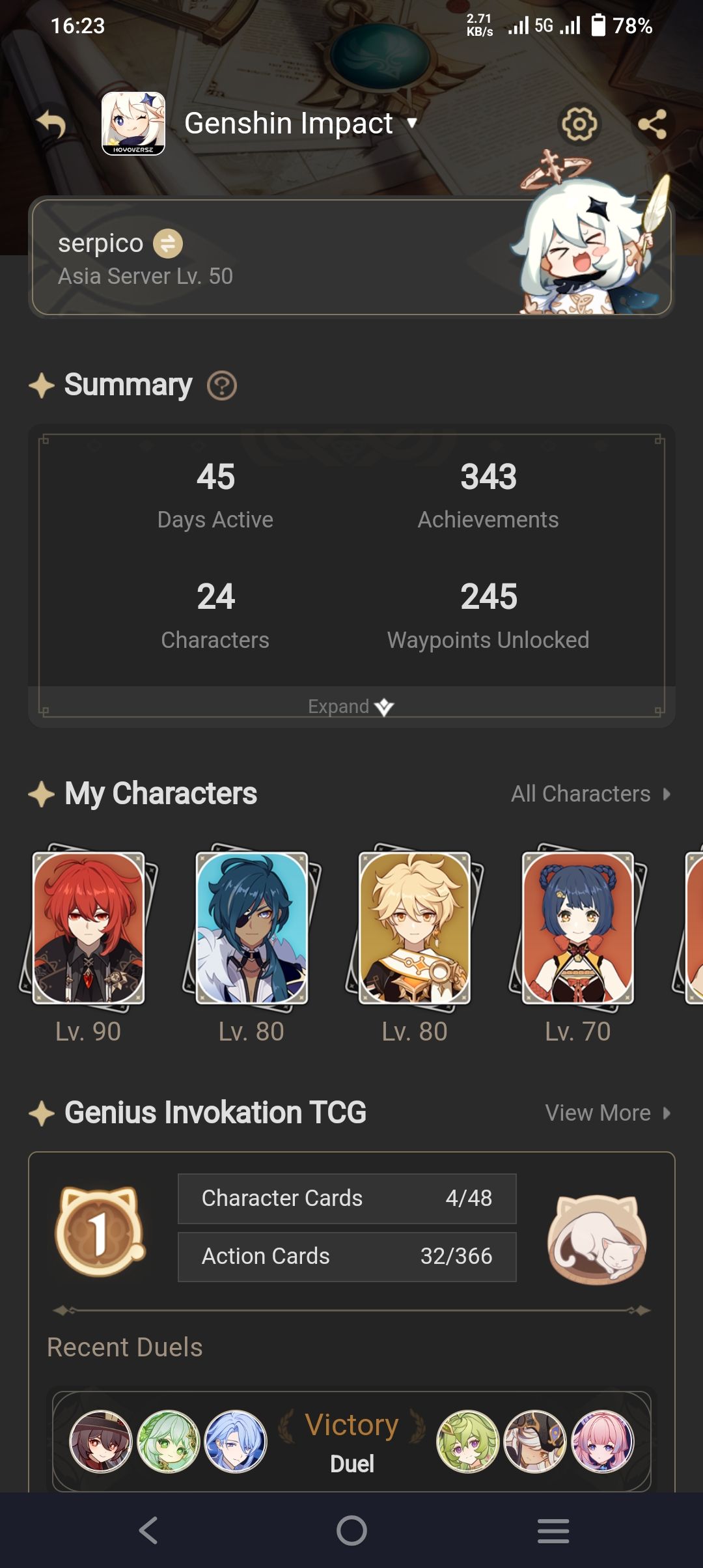 I got all of them before soft pity Genshin Impact | HoYoLAB