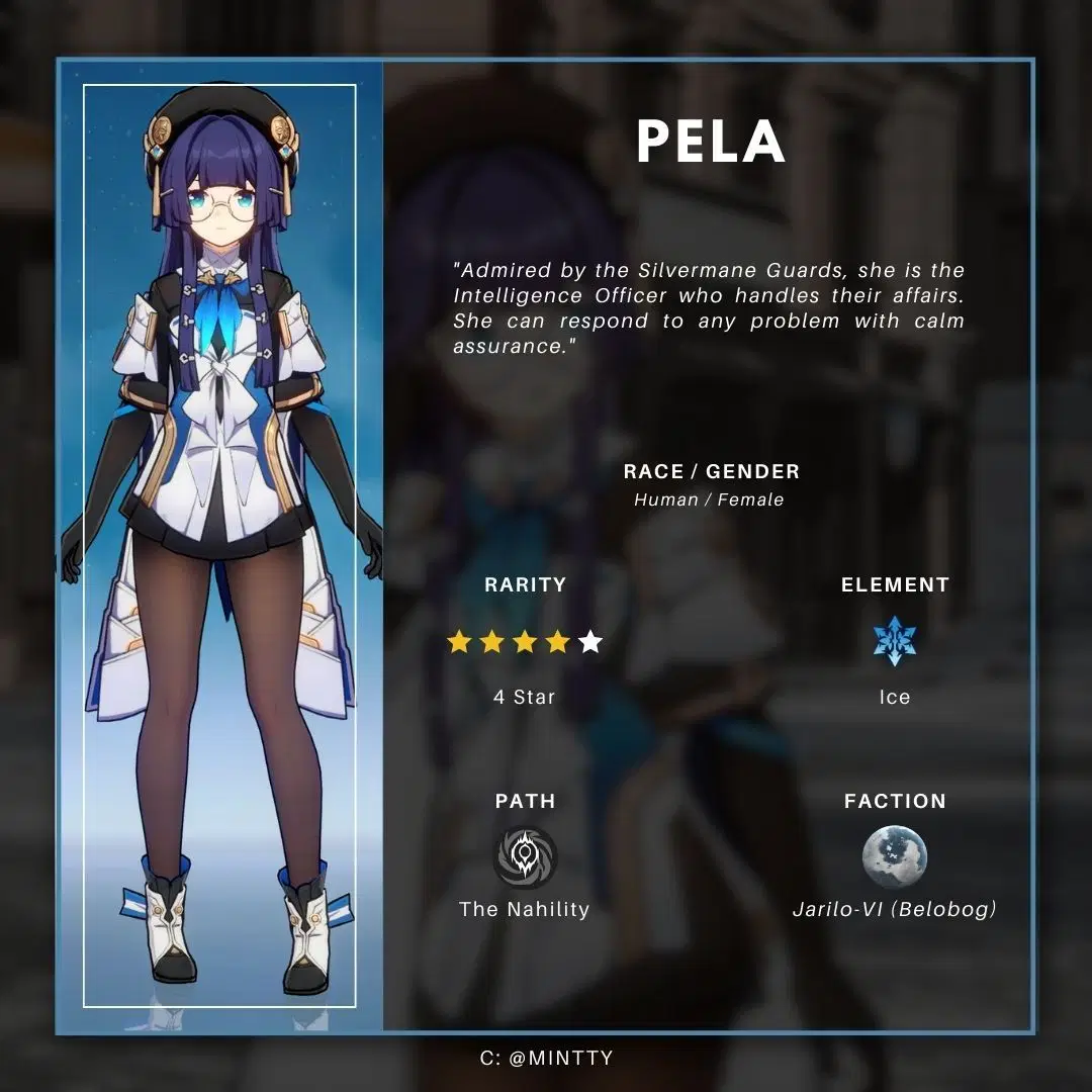 PELA - CHARACTER BUILD GUIDE (V1.1) [HONKAI: STAR RAIL] Honkai: Star ...