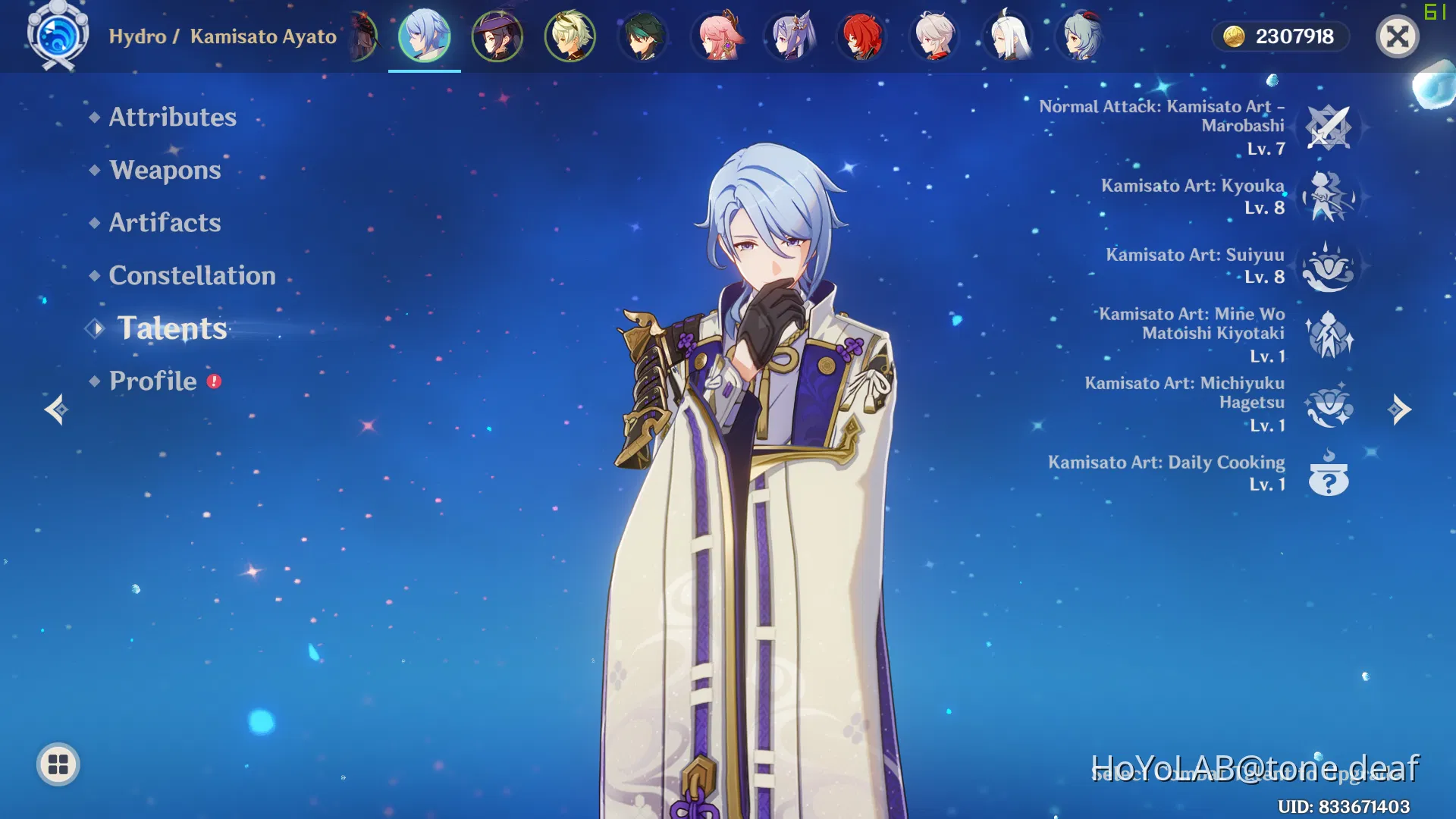 Ayato stats Genshin Impact | HoYoLAB