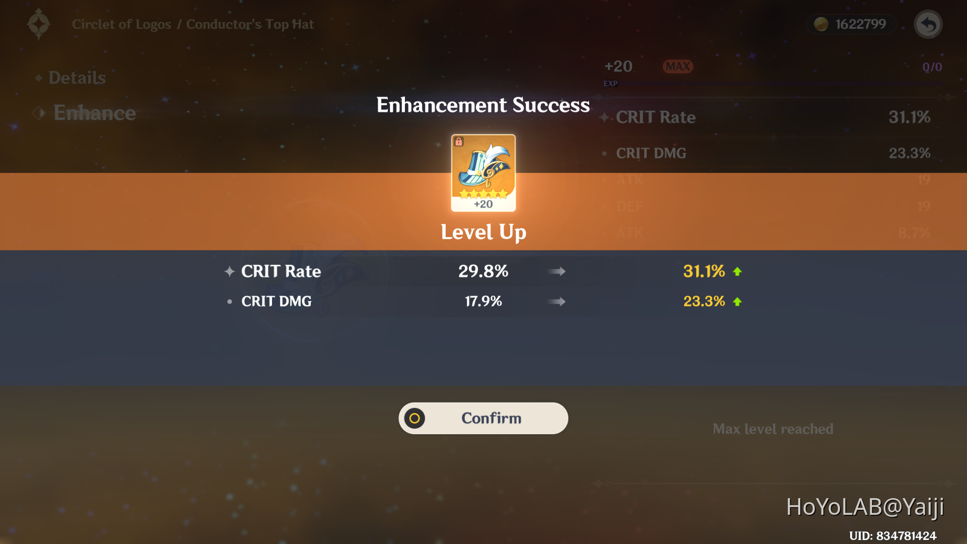 Nice Crit rate circlet from Wanderer's Troupe~ Genshin Impact | HoYoLAB