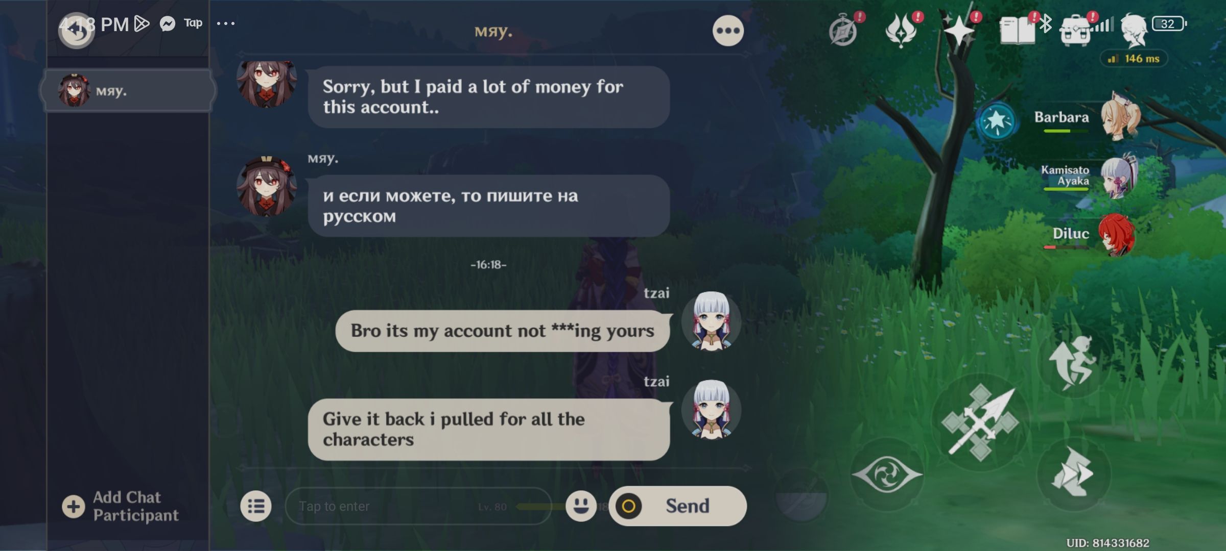 account hacked Genshin Impact | HoYoLAB