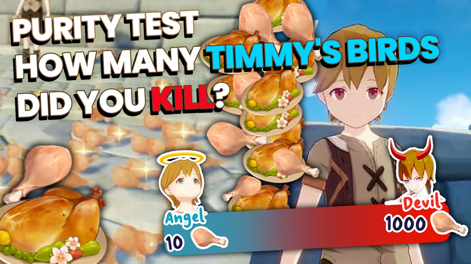[Minigame] PURITY TEST — How many Timmy's birds did you kill ...