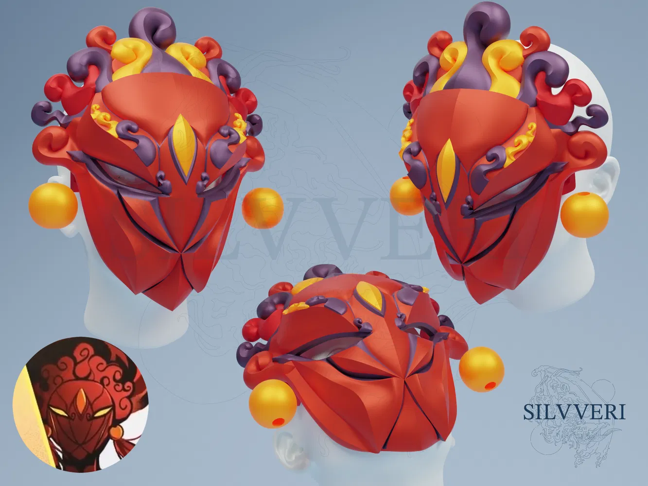 3D Printable Indarias Yaksha Mask! Genshin Impact | HoYoLAB