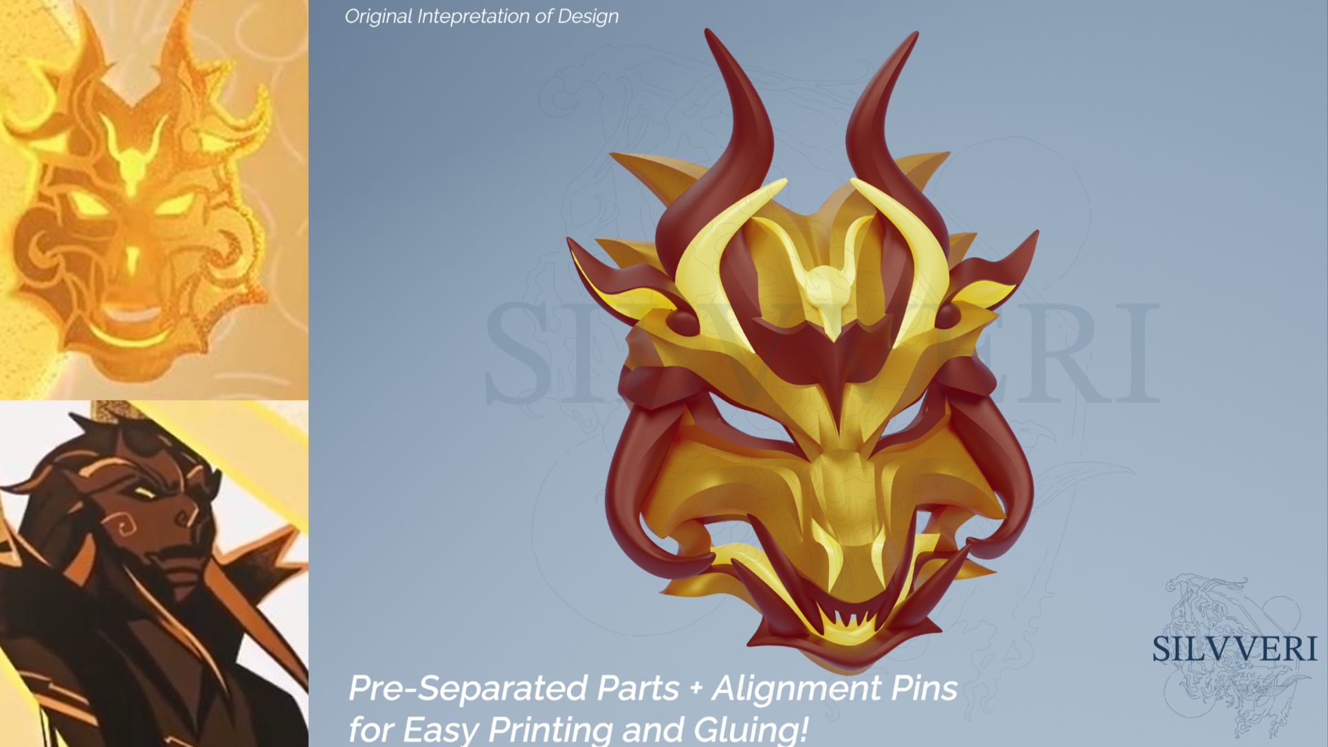 3D Printable Menogias Yaksha Mask! Genshin Impact | HoYoLAB