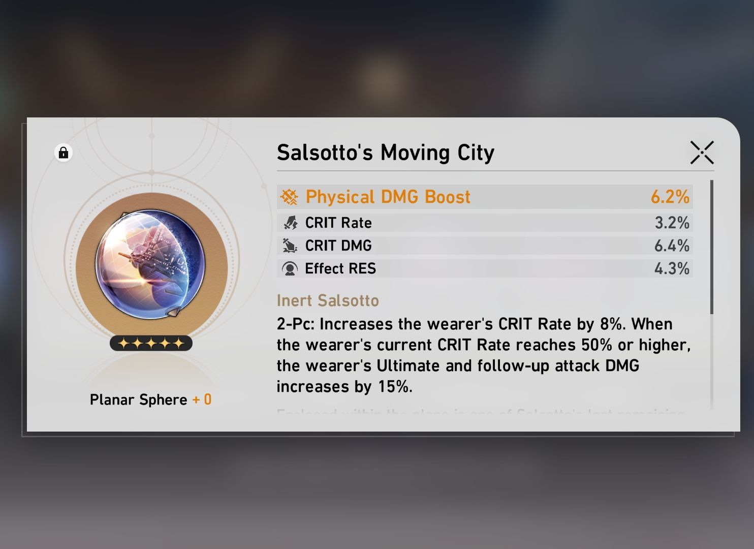 One of best physical sphere i suppose? 💀 Honkai: Star Rail | HoYoLAB