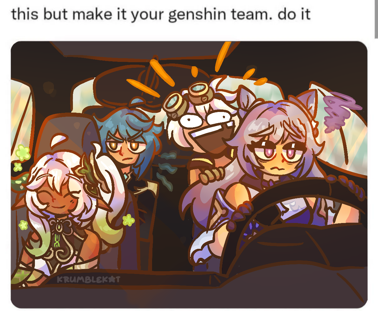 Silly redraw trend! (read desc pls) Genshin Impact | HoYoLAB