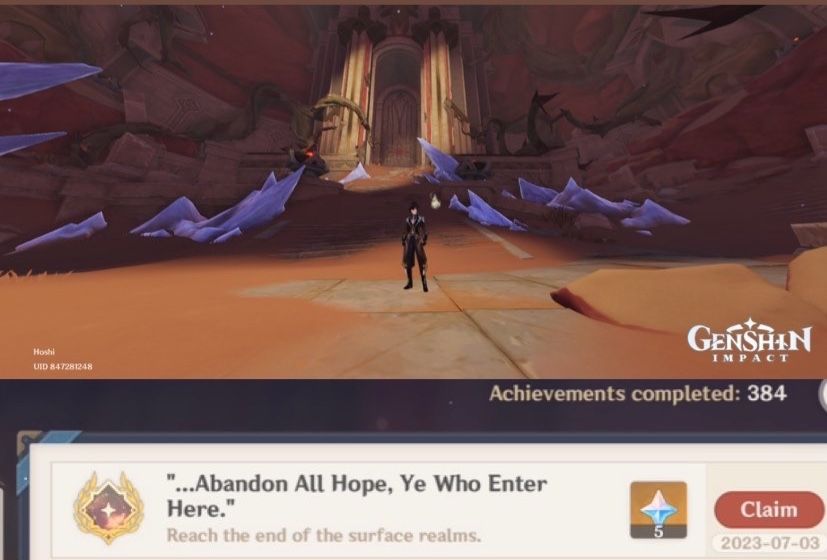 “Abandon All hope, Ye who Enter here” Genshin Impact | HoYoLAB