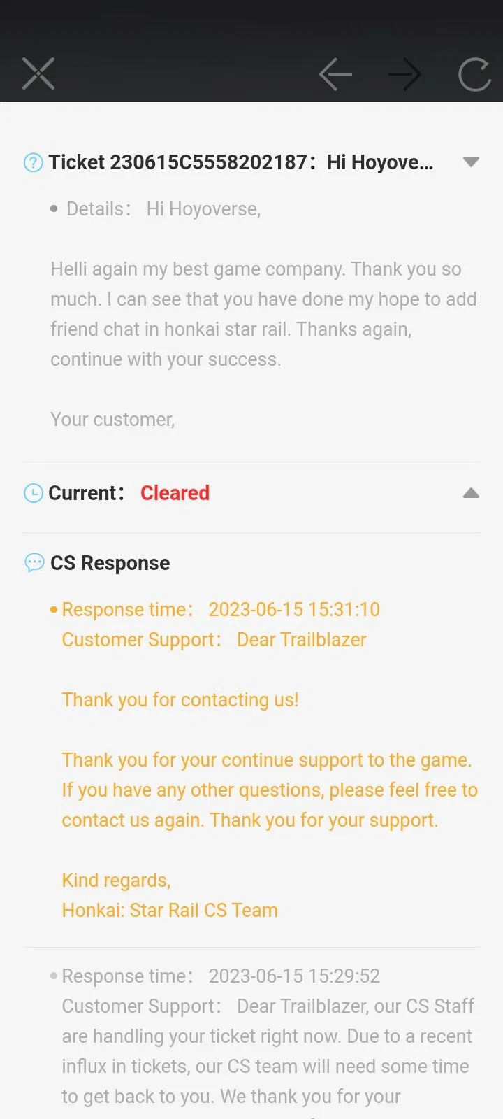 HSR friend chat story Honkai: Star Rail | HoYoLAB