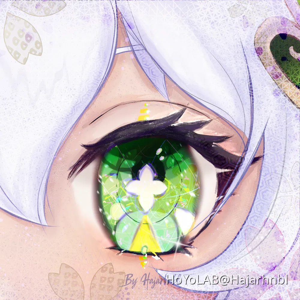 Nahida Eyeshot with animation 🌿 Genshin Impact | HoYoLAB