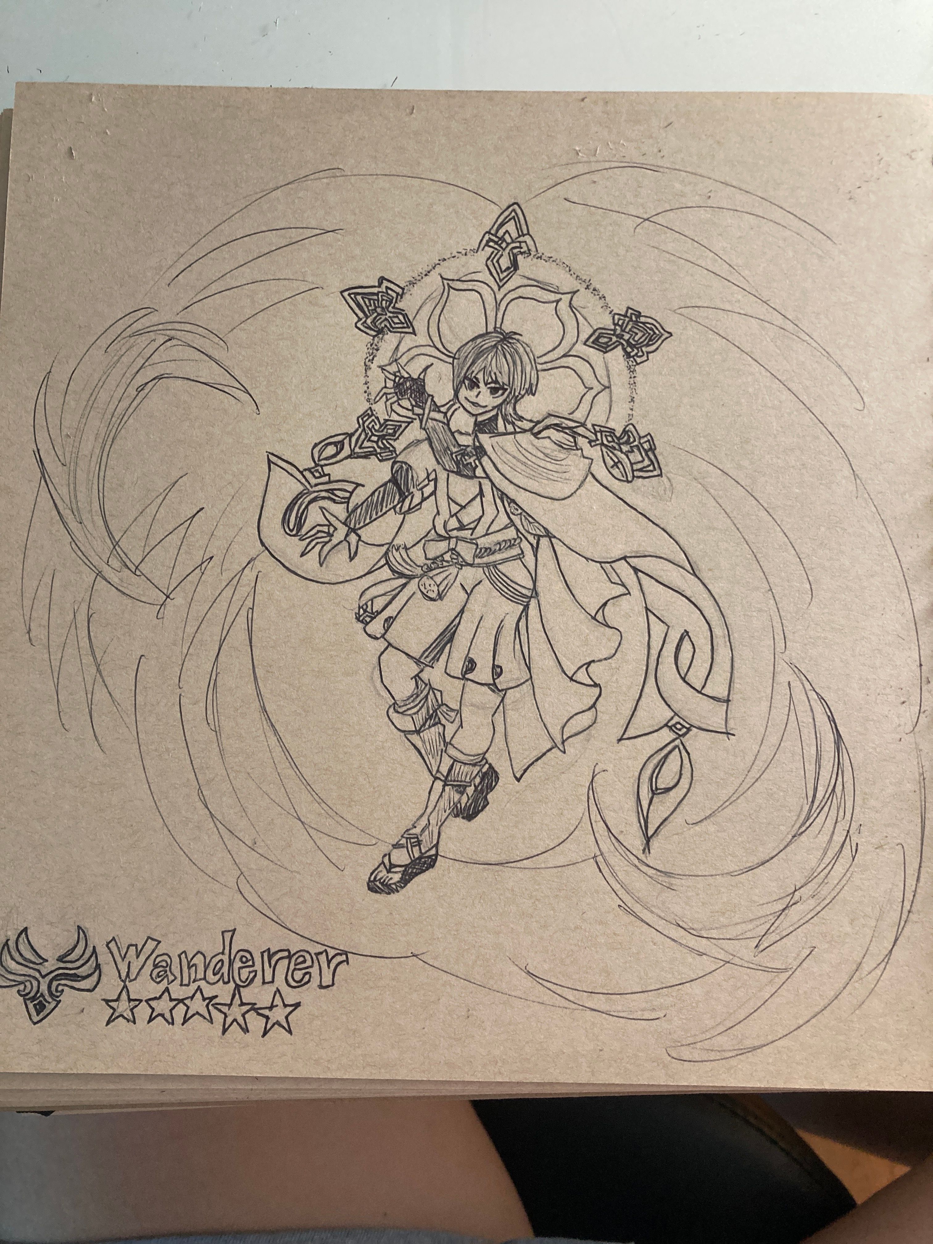 Drawing of Wanderer Genshin Impact | HoYoLAB