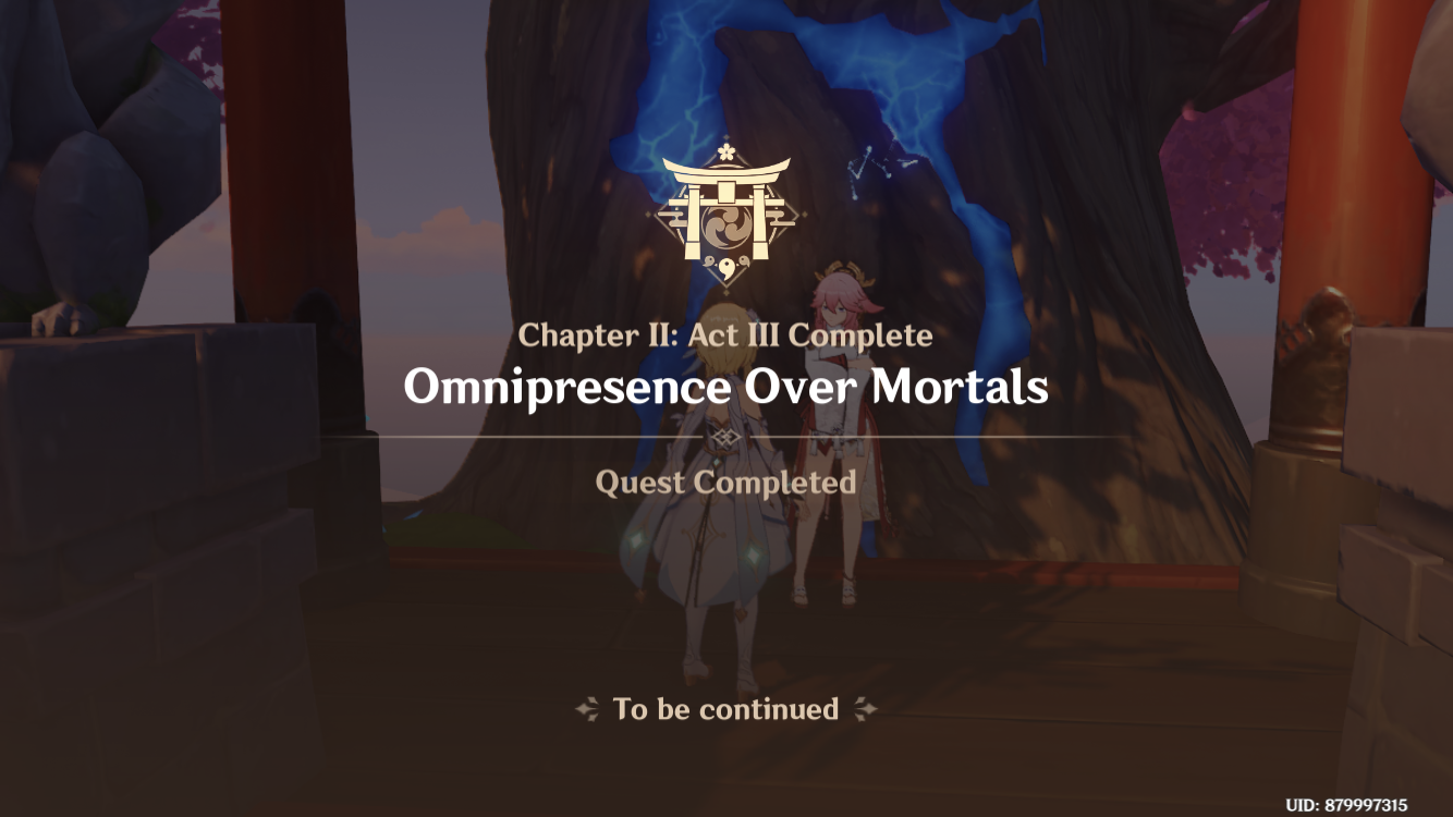 I completed Omnipresence Over Mortals Genshin Impact | HoYoLAB