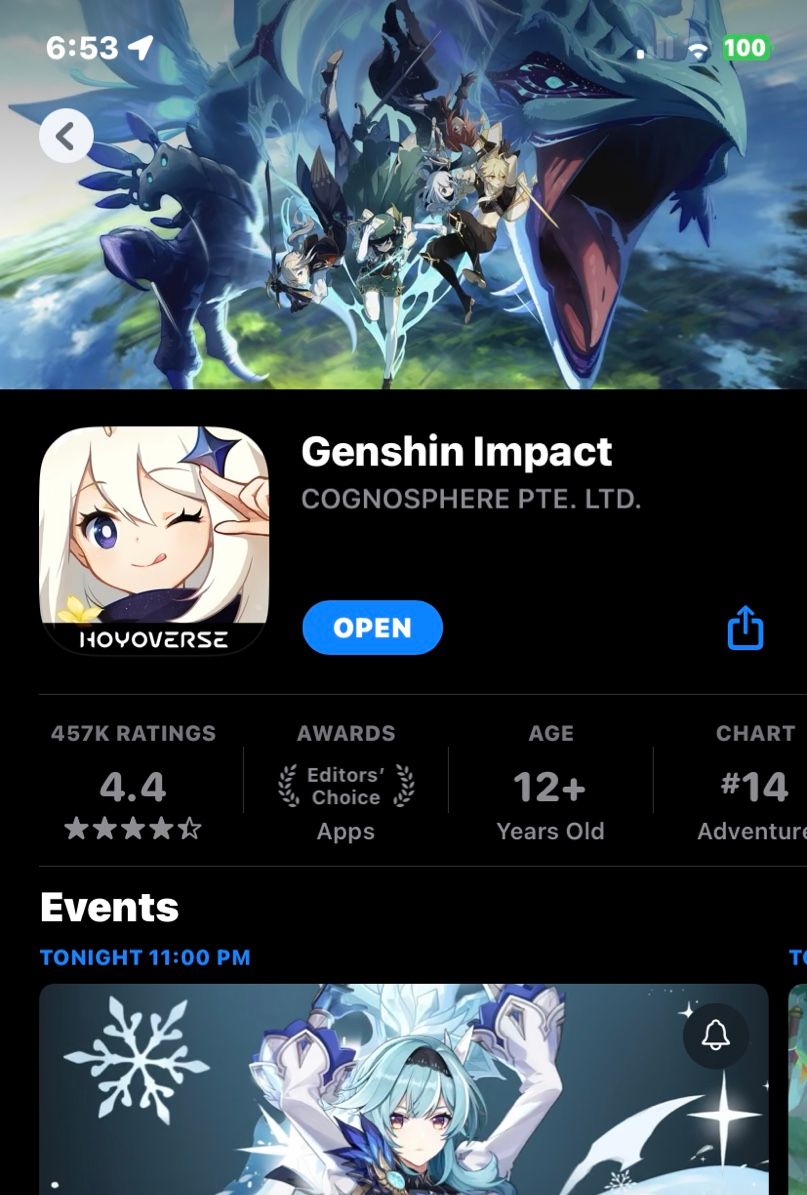 yay genshin finally update- oh right..maintenance 😭 Genshin Impact ...