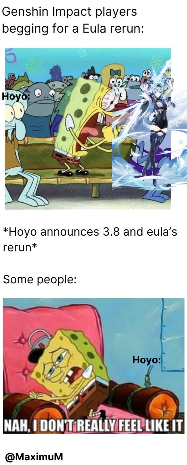 Some players when Eula’s rerun is announced… (Updated) Genshin Impact ...