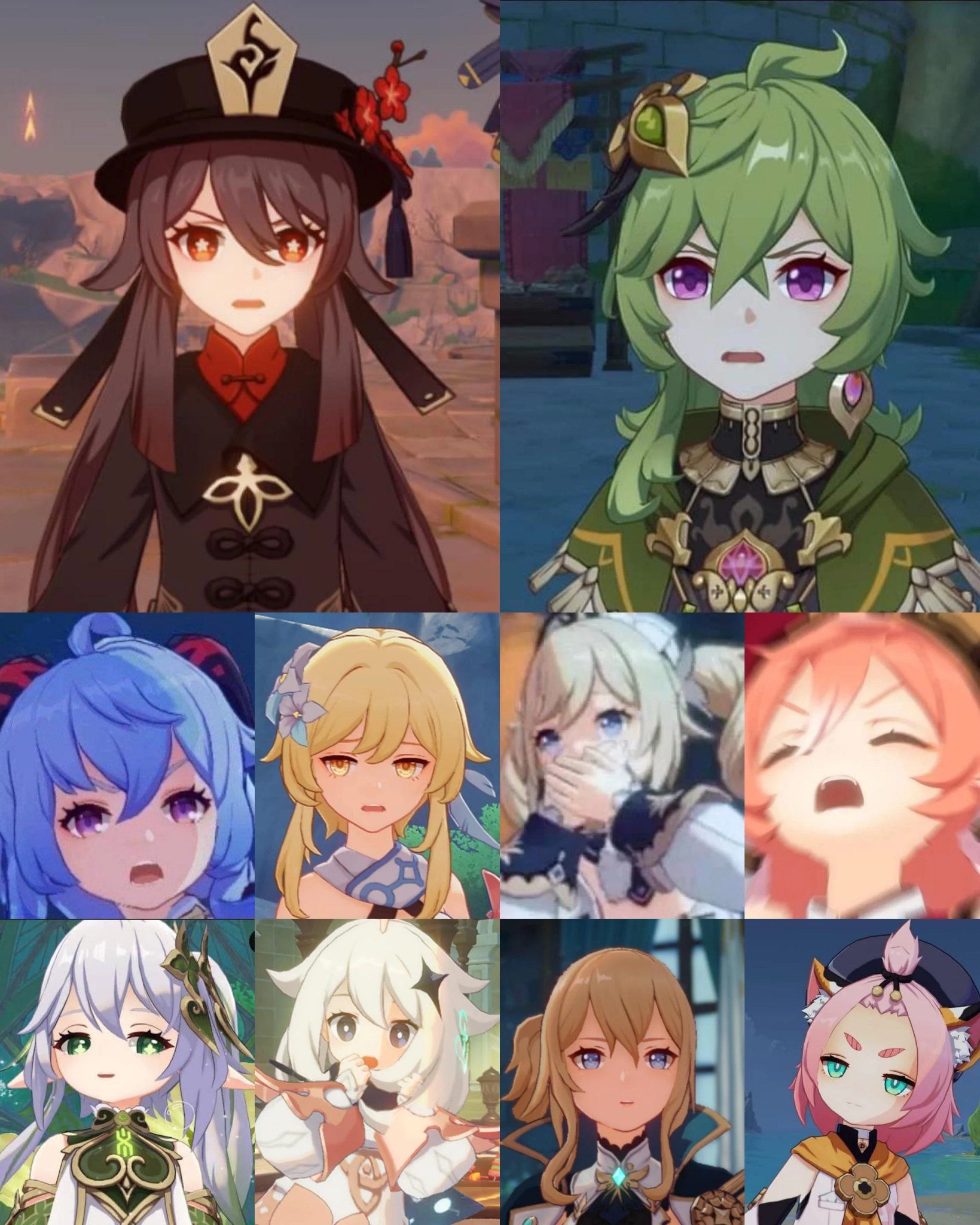 Exasperated Facial Expressions at the Workplace or School Genshin ...